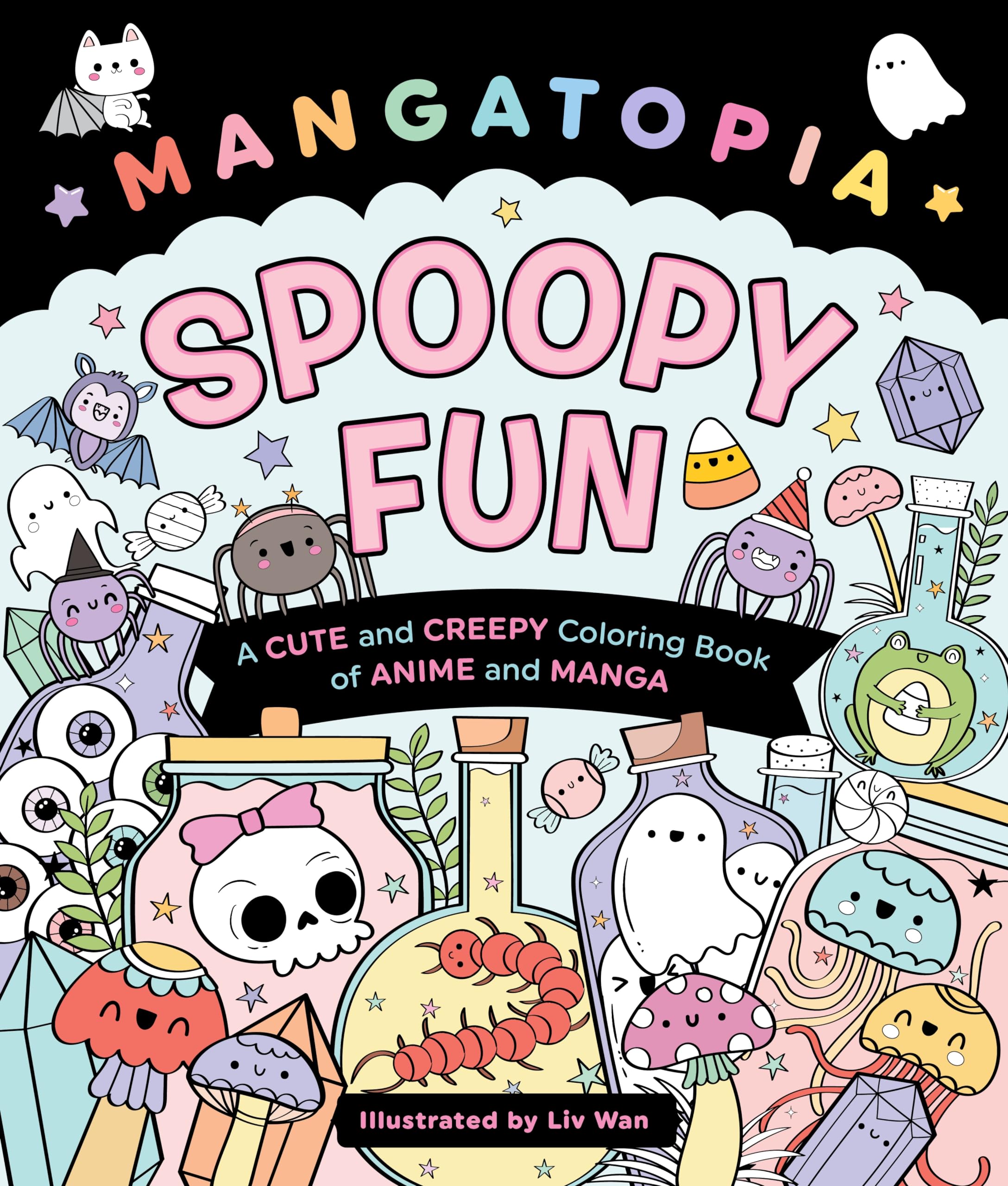 Amazon.com: Mangatopia: Spoopy Fun: A Cute and Creepy Coloring Book of ...