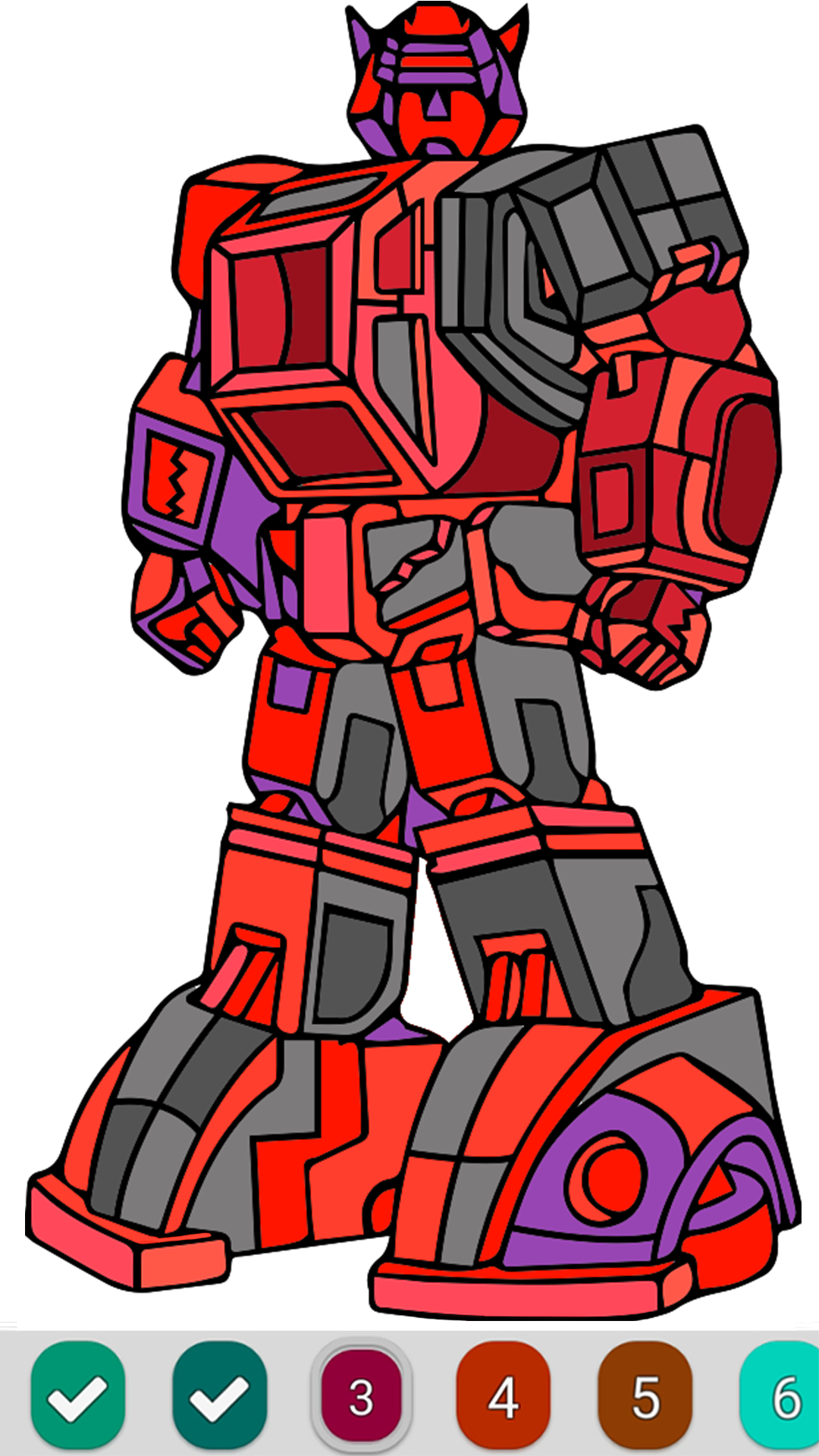 Robots Color By Number - Glitter, Crayon Animated Coloring Book:Amazon ...