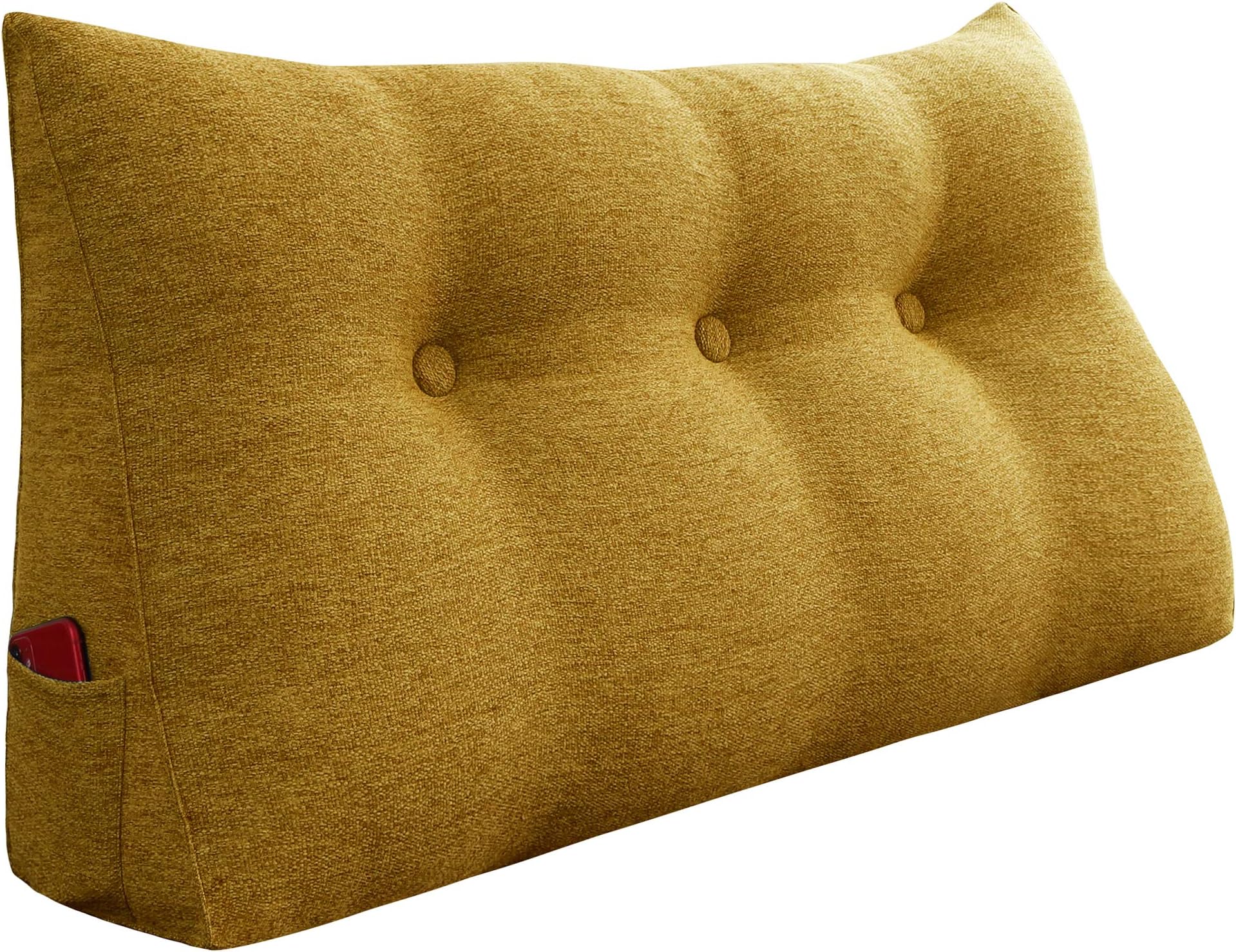 Amazon.com: Large Headboard Wedge Pillow Bed Reading Pillow for ...