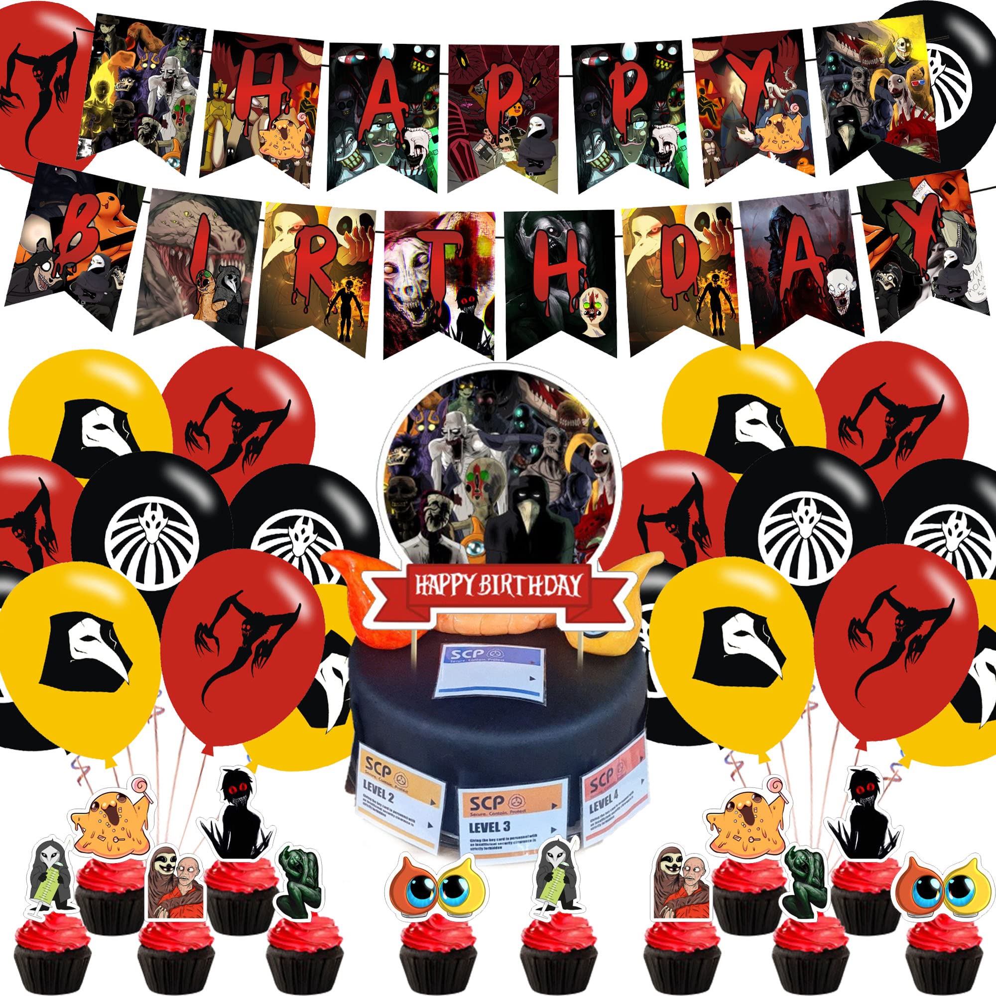 Buy SCP Foundation Party Decorations,Birthday Party Supplies For SCP ...