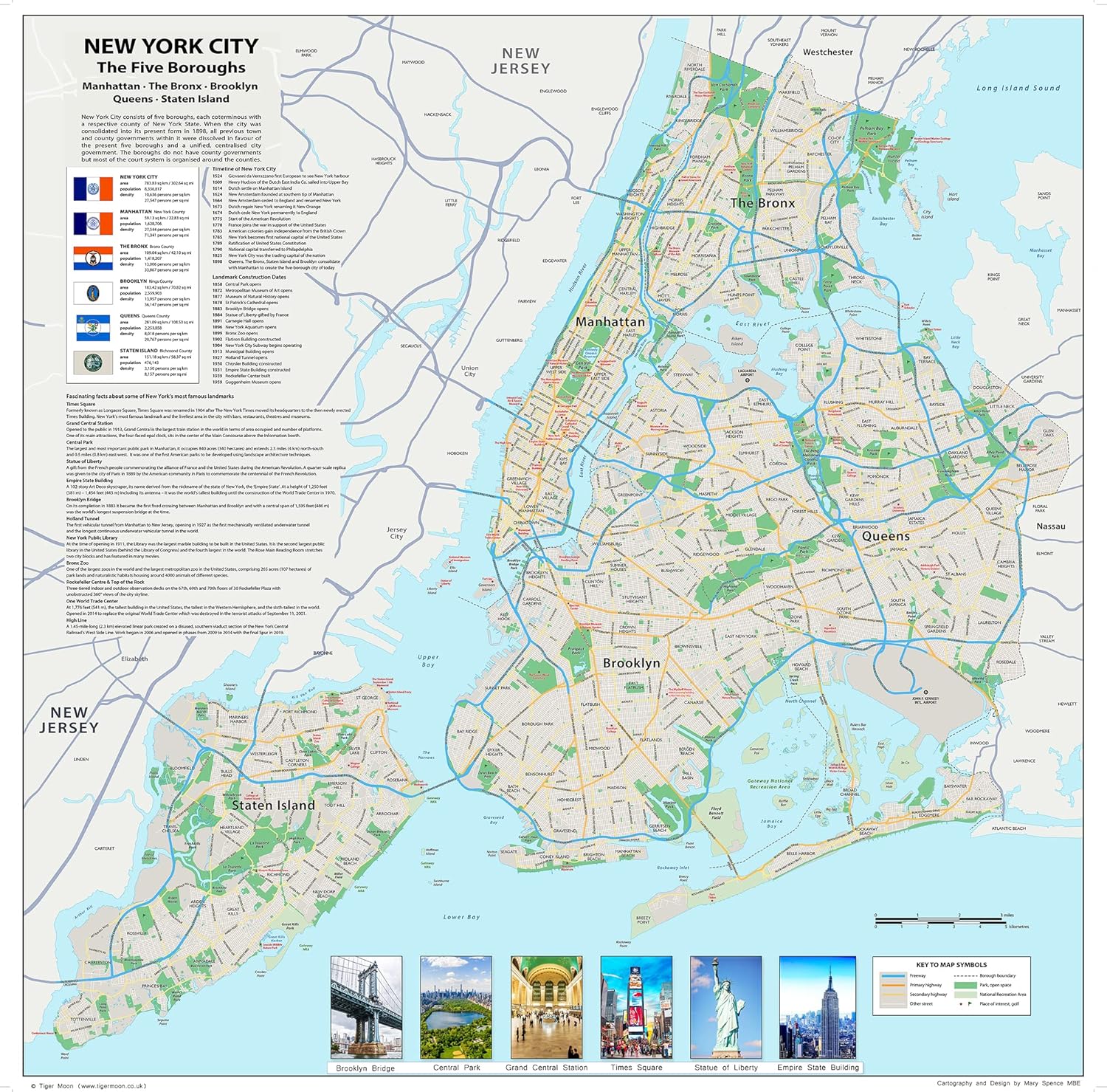 Map Of The 5 Boroughs Printable