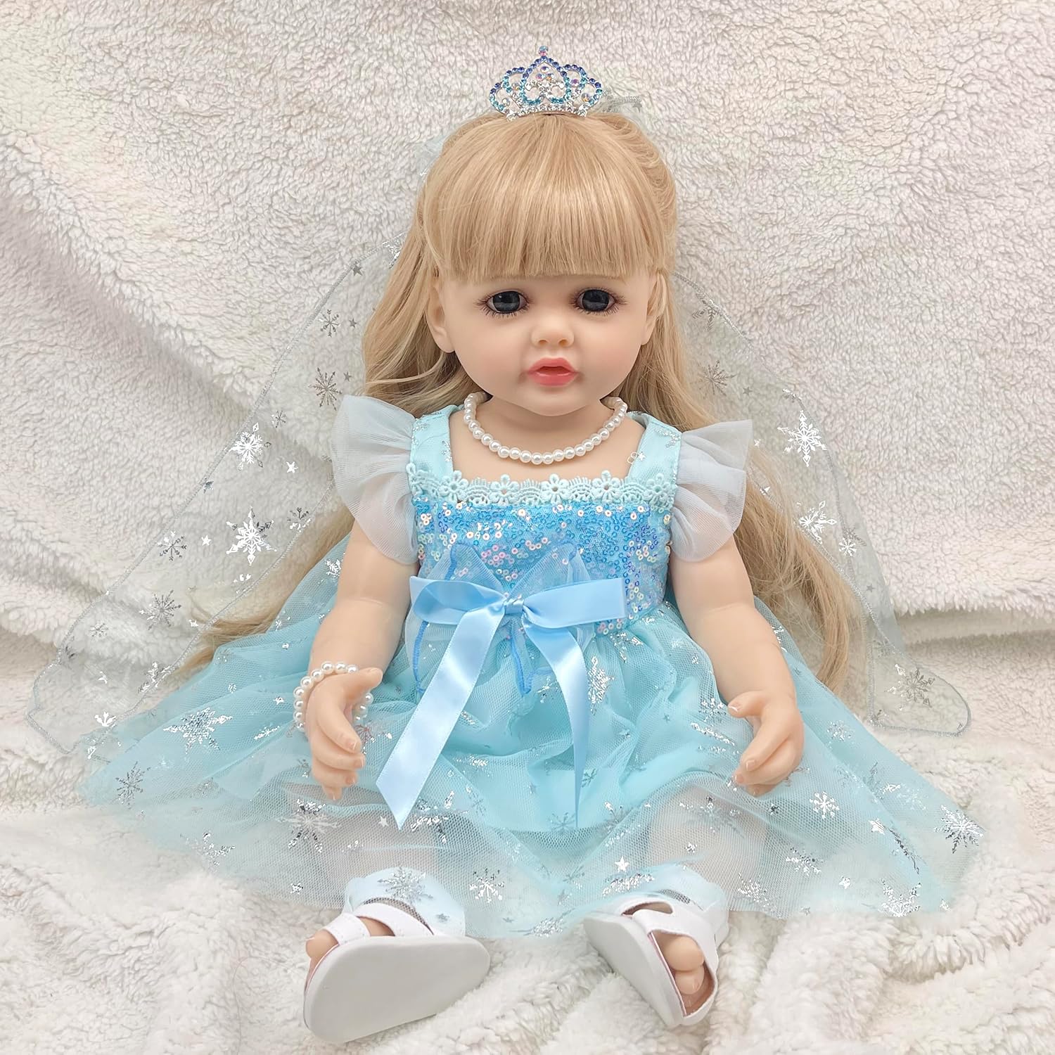 Amazon.com: JRLCGYP Realistic Baby Doll, 22 Inch Lifelike Reborn Baby ...