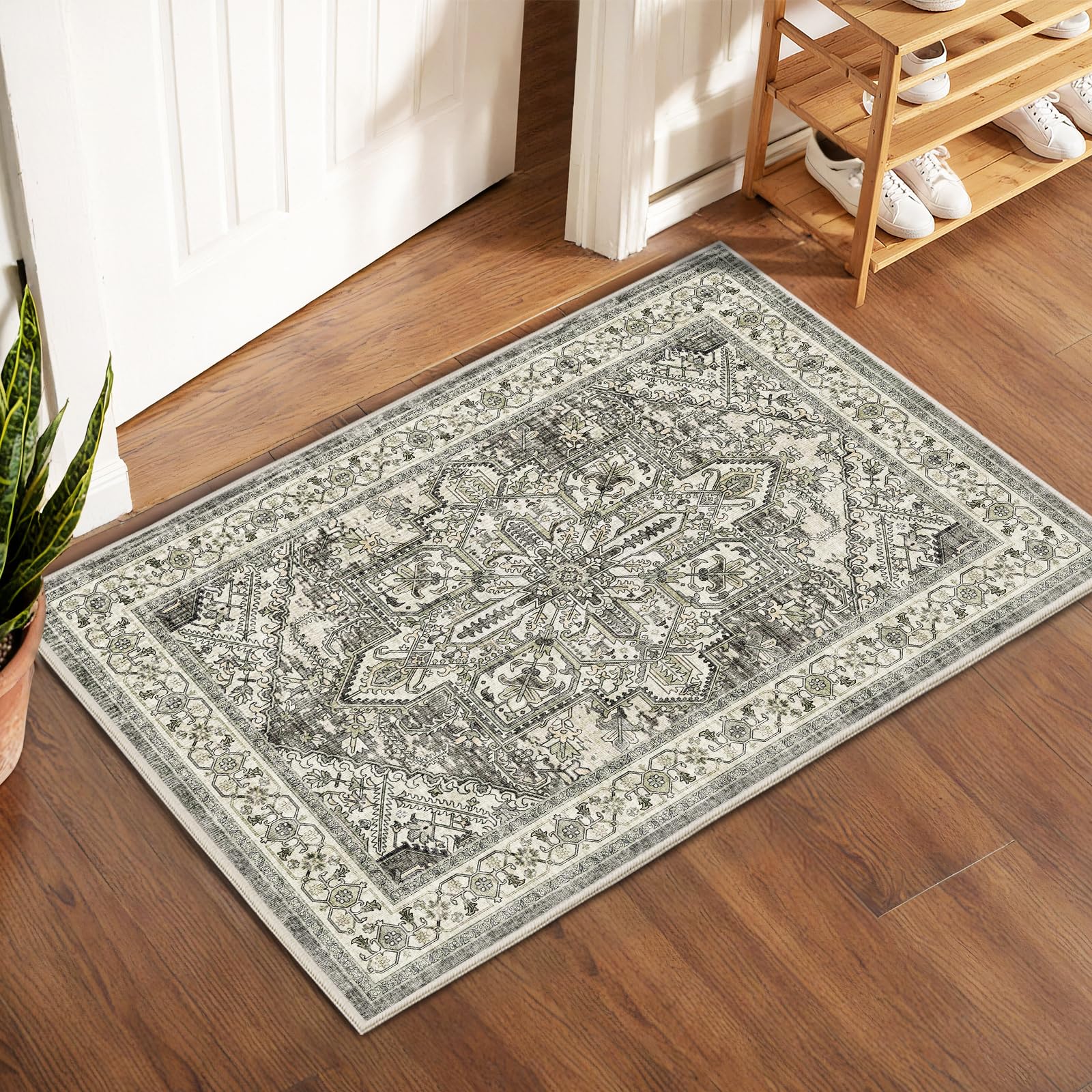 Amazon.com: WITSHOCK Boho Area Rugs Machine Washable for Living Room ...