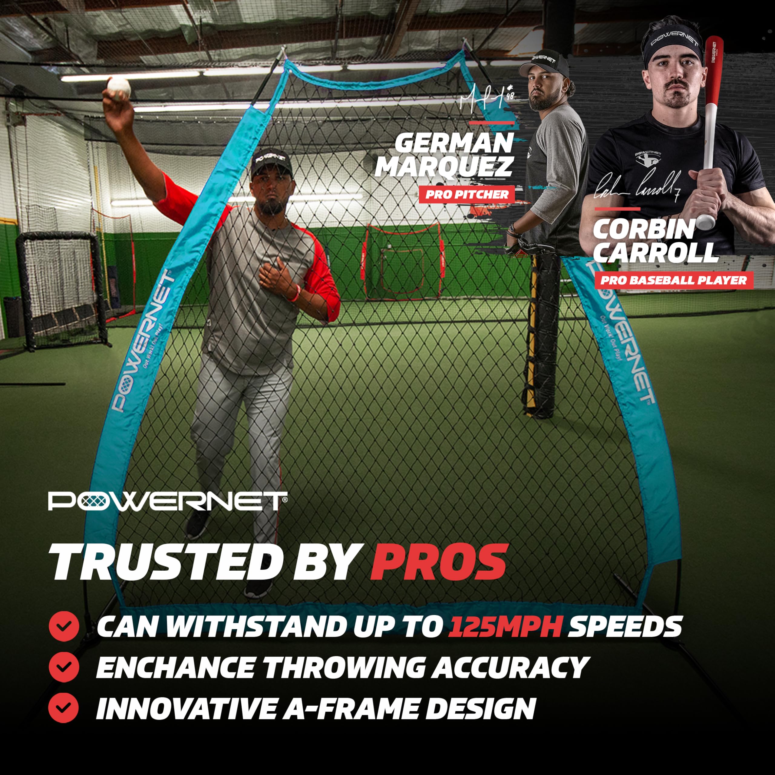Snapklik.com : Powernet Portable Baseball Practice Net For Pitching And ...