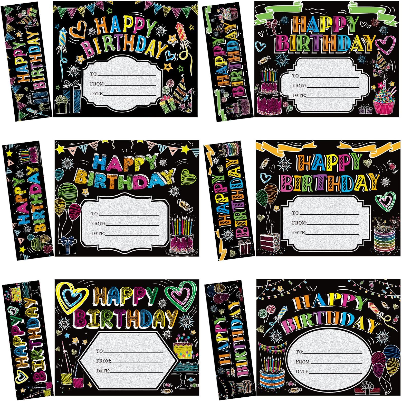 Amazon.com : Tatuo 108 Pcs Birthday Certificates for Students Kids ...