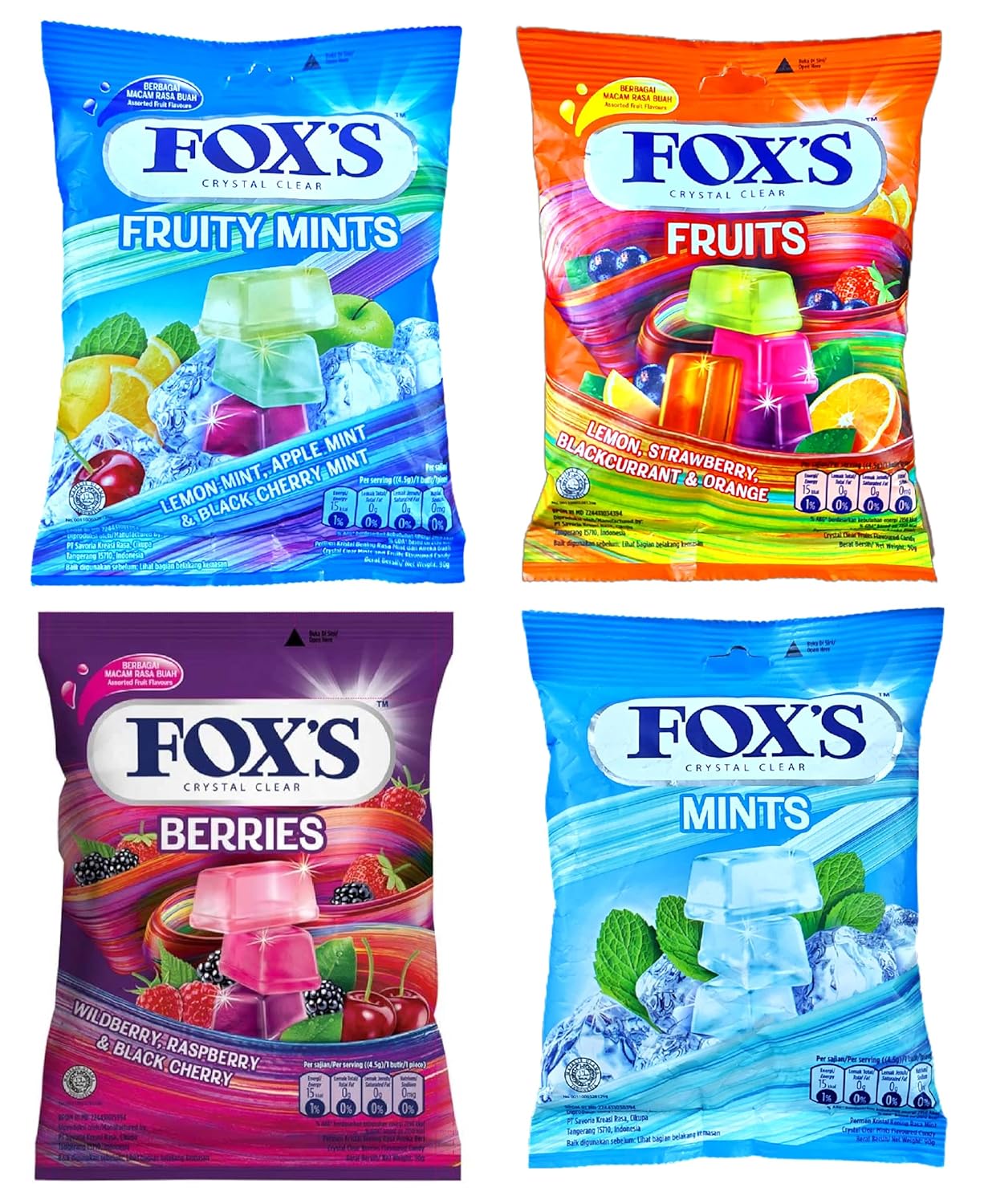 Astonished Retail Fox's Crystal Clear Candy- Mints Candy, Fruits Candy ...