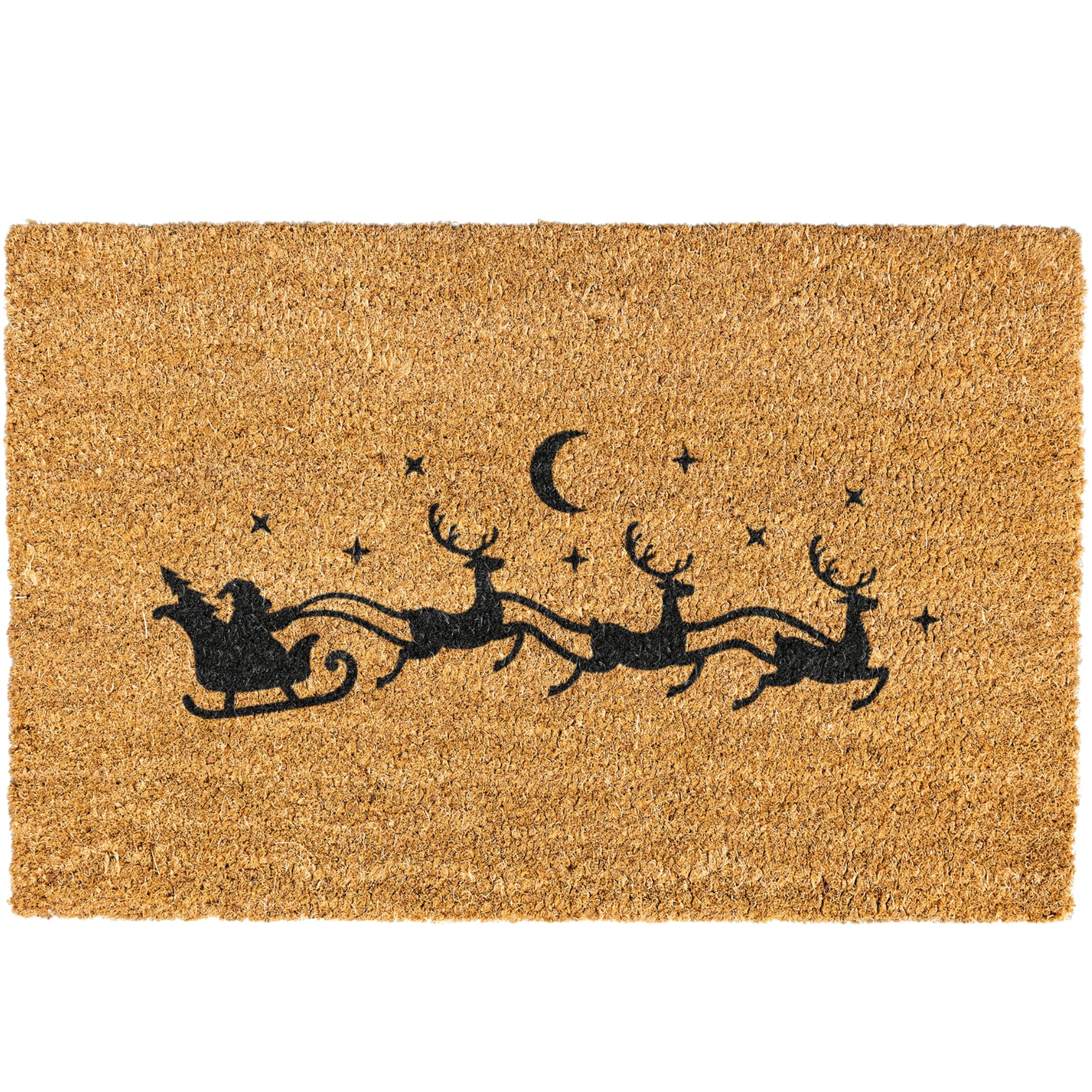 Amazon.com: Christmas Doormat, Christmas Rug, Reindeer, Santas Sleigh ...