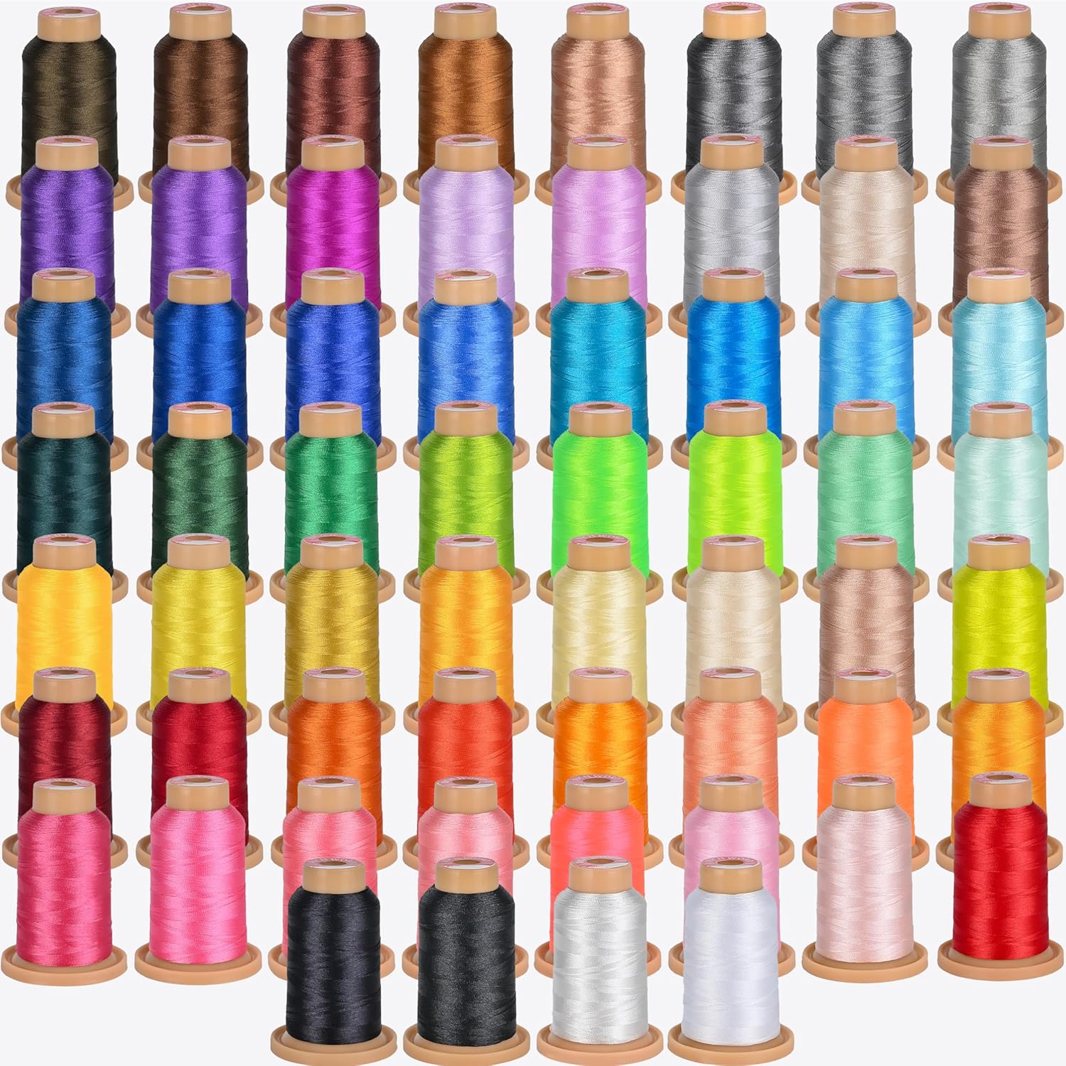 Amazon.com: RICHWORD 800M 60 Colors Embroidery Machine Thread,40WT(108D ...