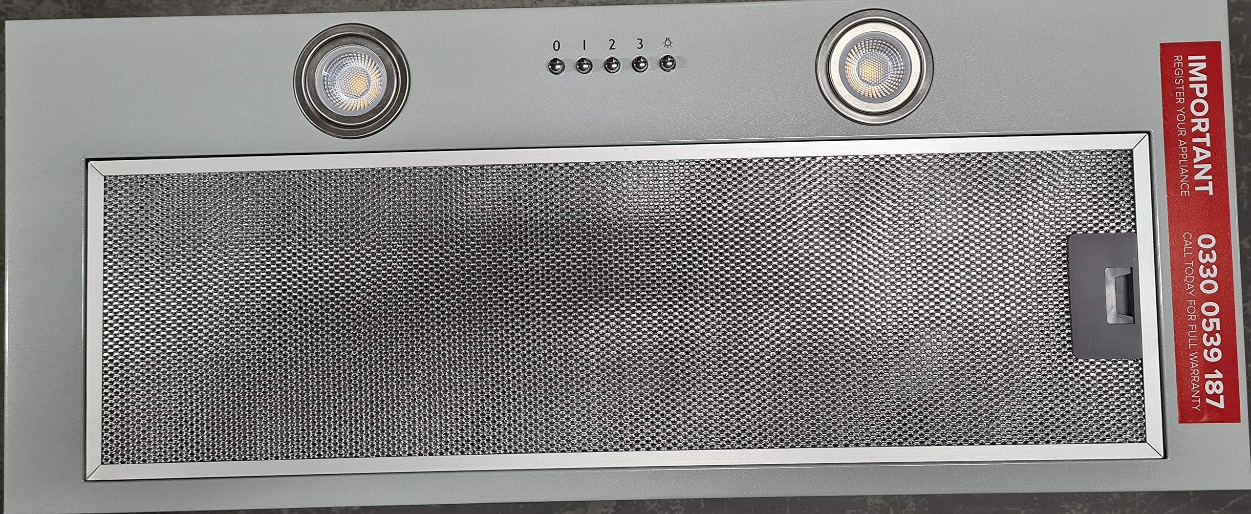 CDA CCA52SI Silver 50cm Under Canopy 3 Speed Cooker Hood Kitchen ...