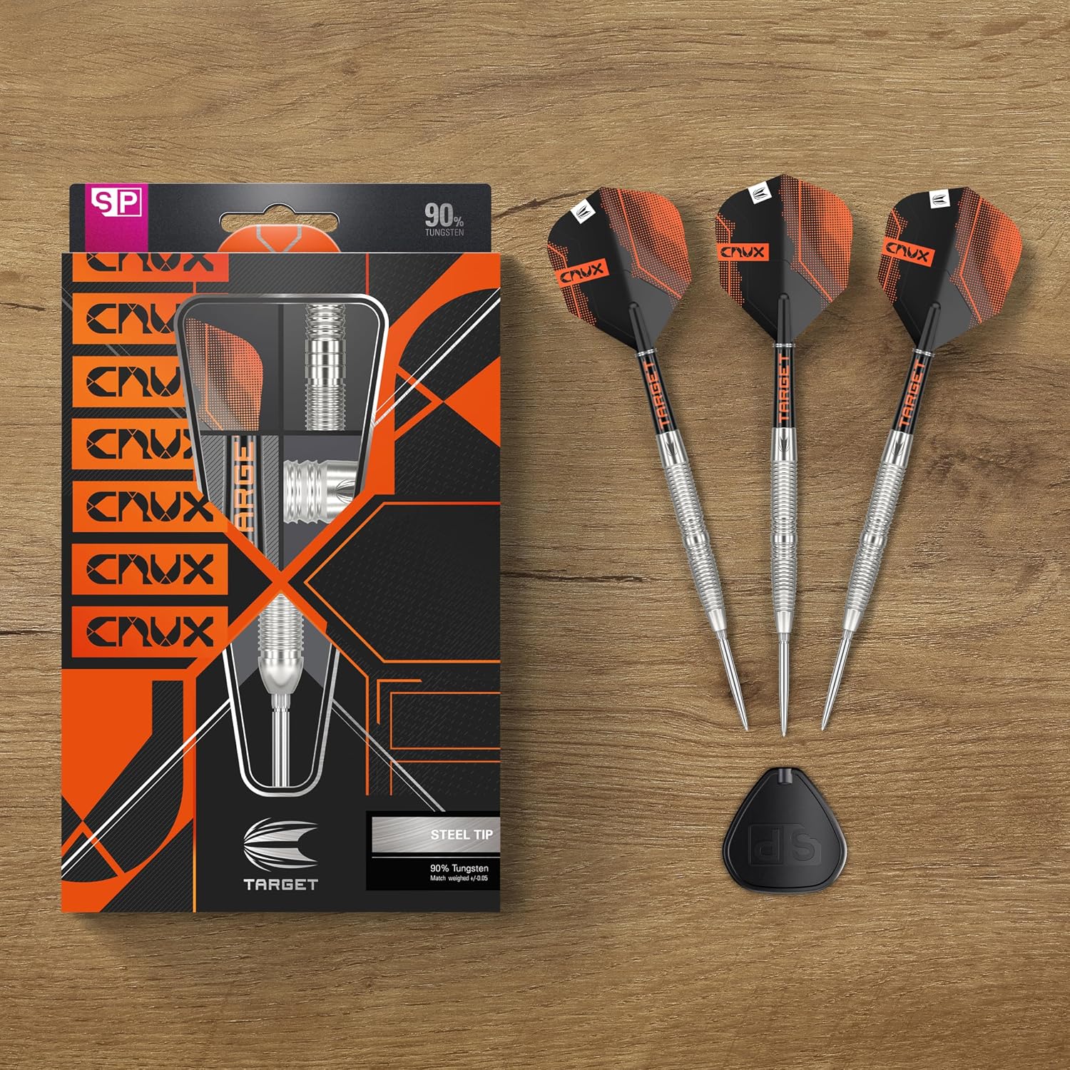 Target Darts Crux 90% Tungsten Swiss Point Steel Tip Darts Set – Yaxa ...