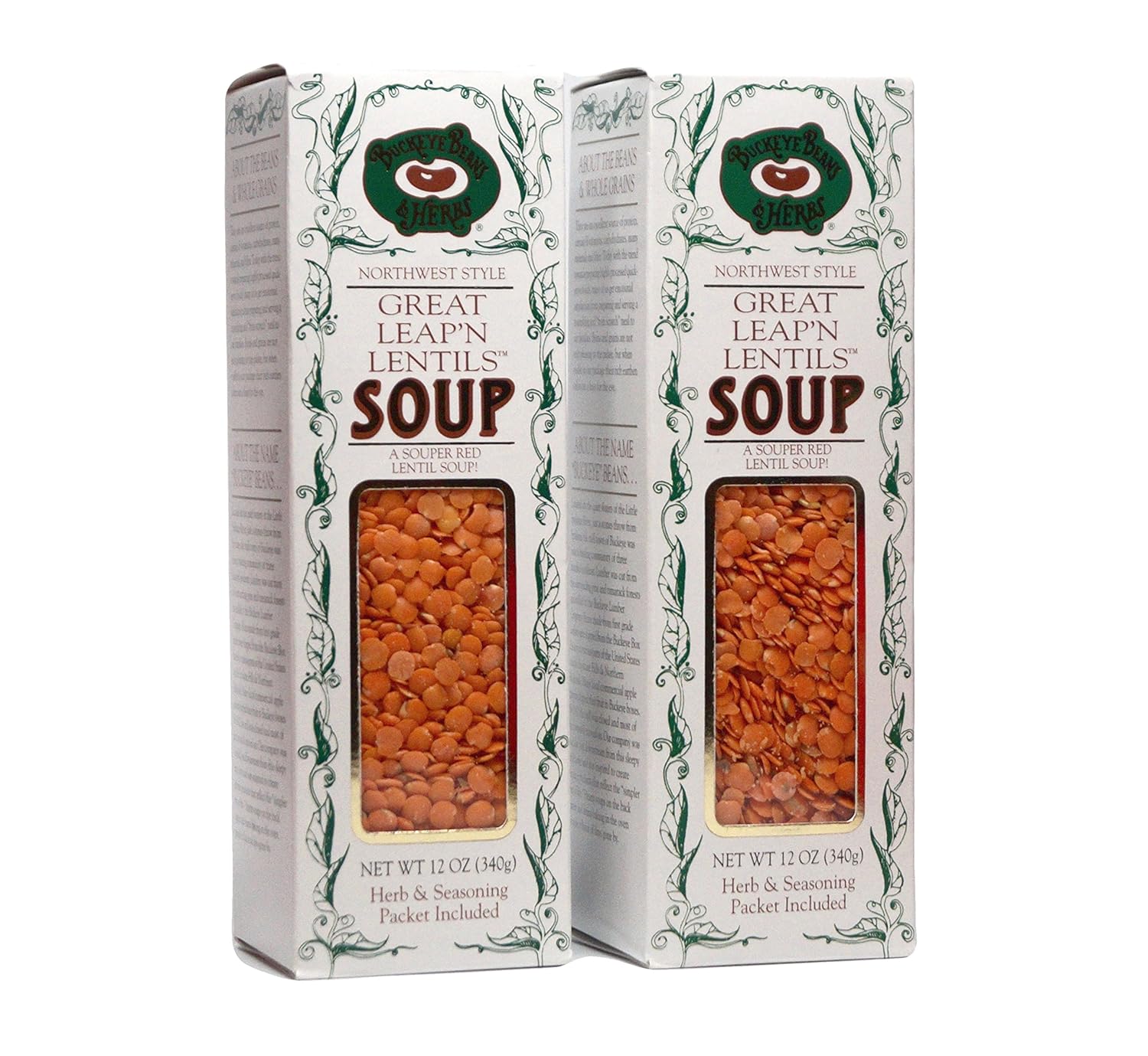 Amazon.com : Buckeye Beans and Herbs Great Leap 'n Lentil Soup 2 Pack ...