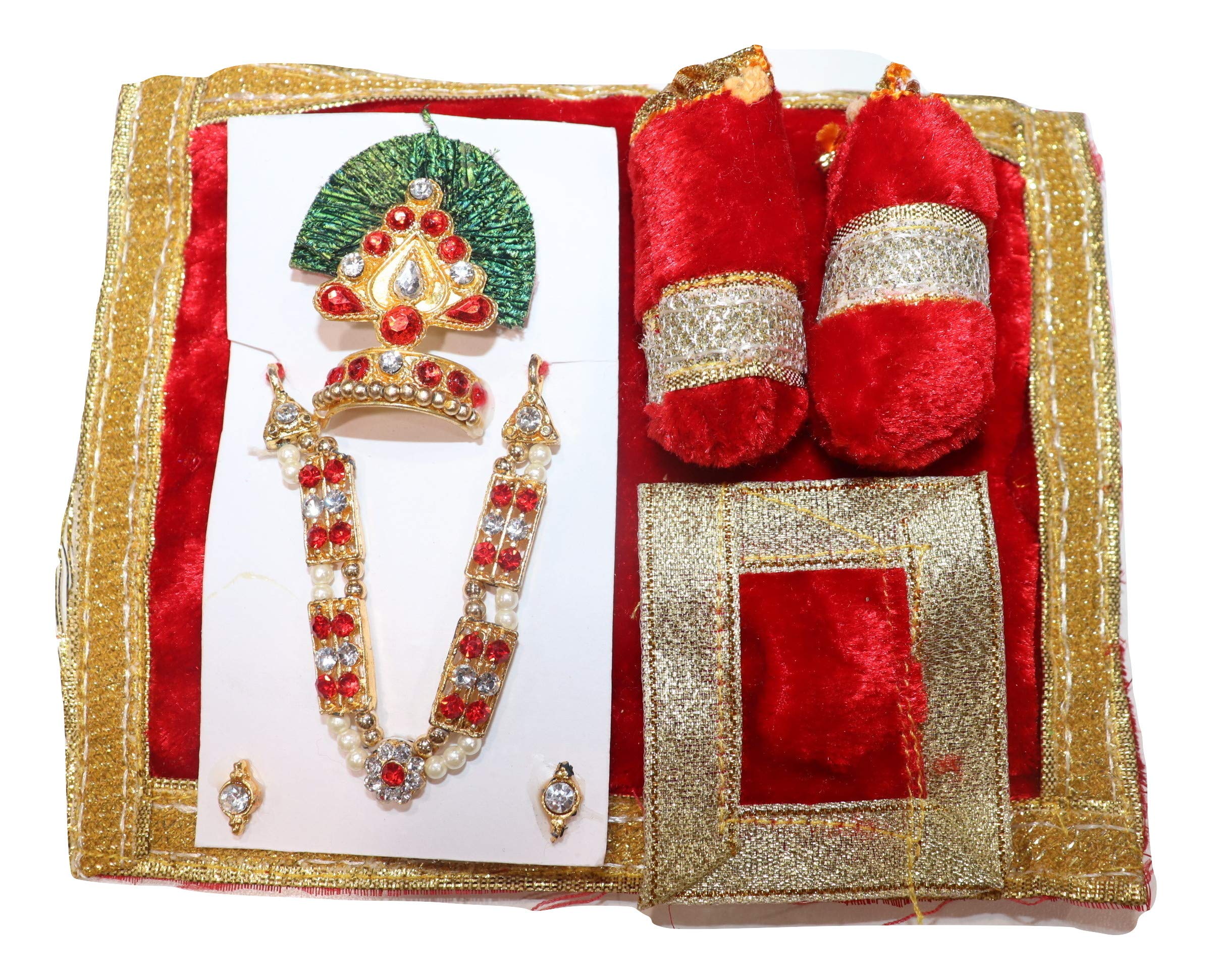 Buy NS LADOO Gopal MOTI HAR MUKUT Set with Free GADDI TAKKIYA Set ...