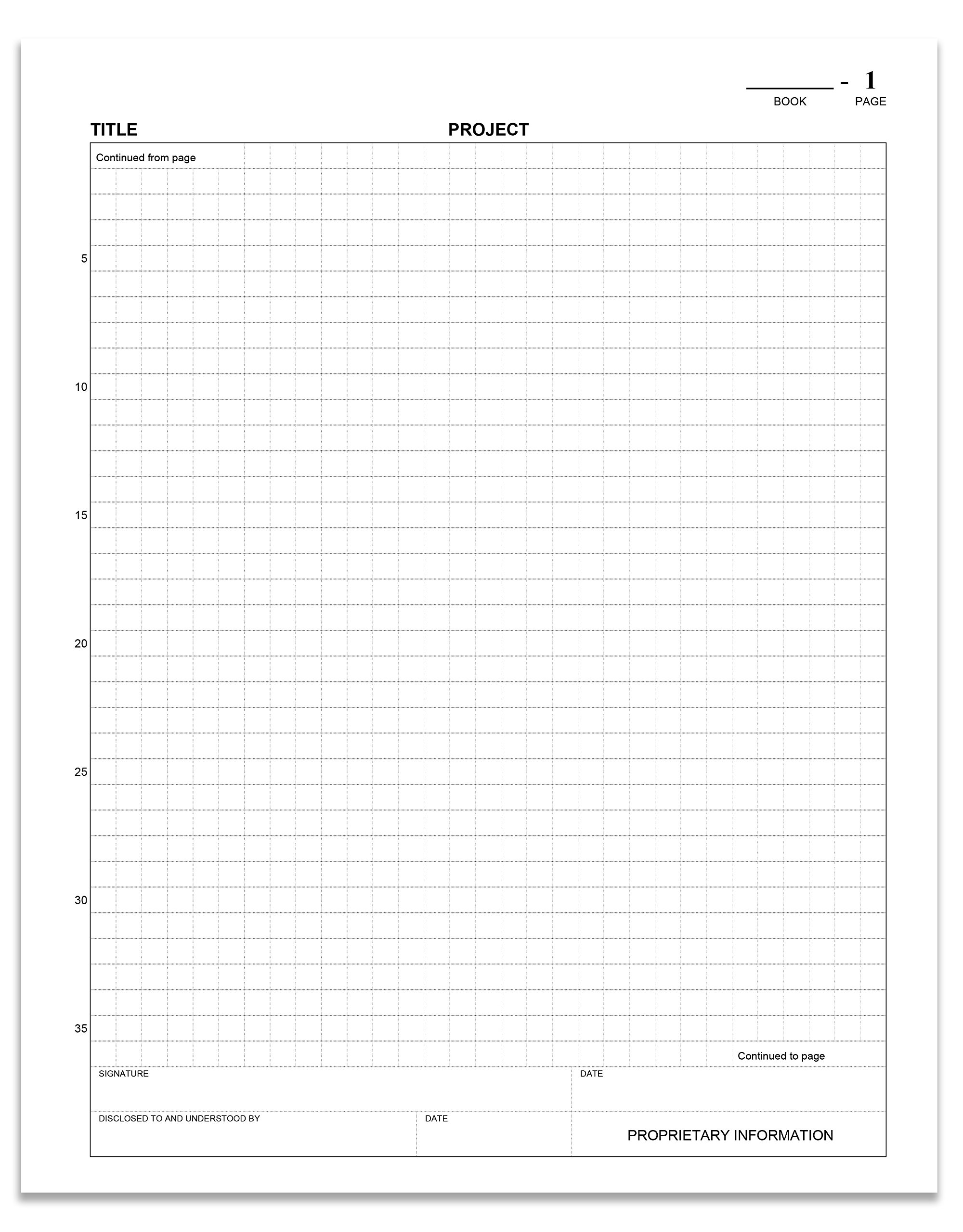 Lab Notebook Hardcover BookFactory Write-On Laminated Blue Lab Notebook ...