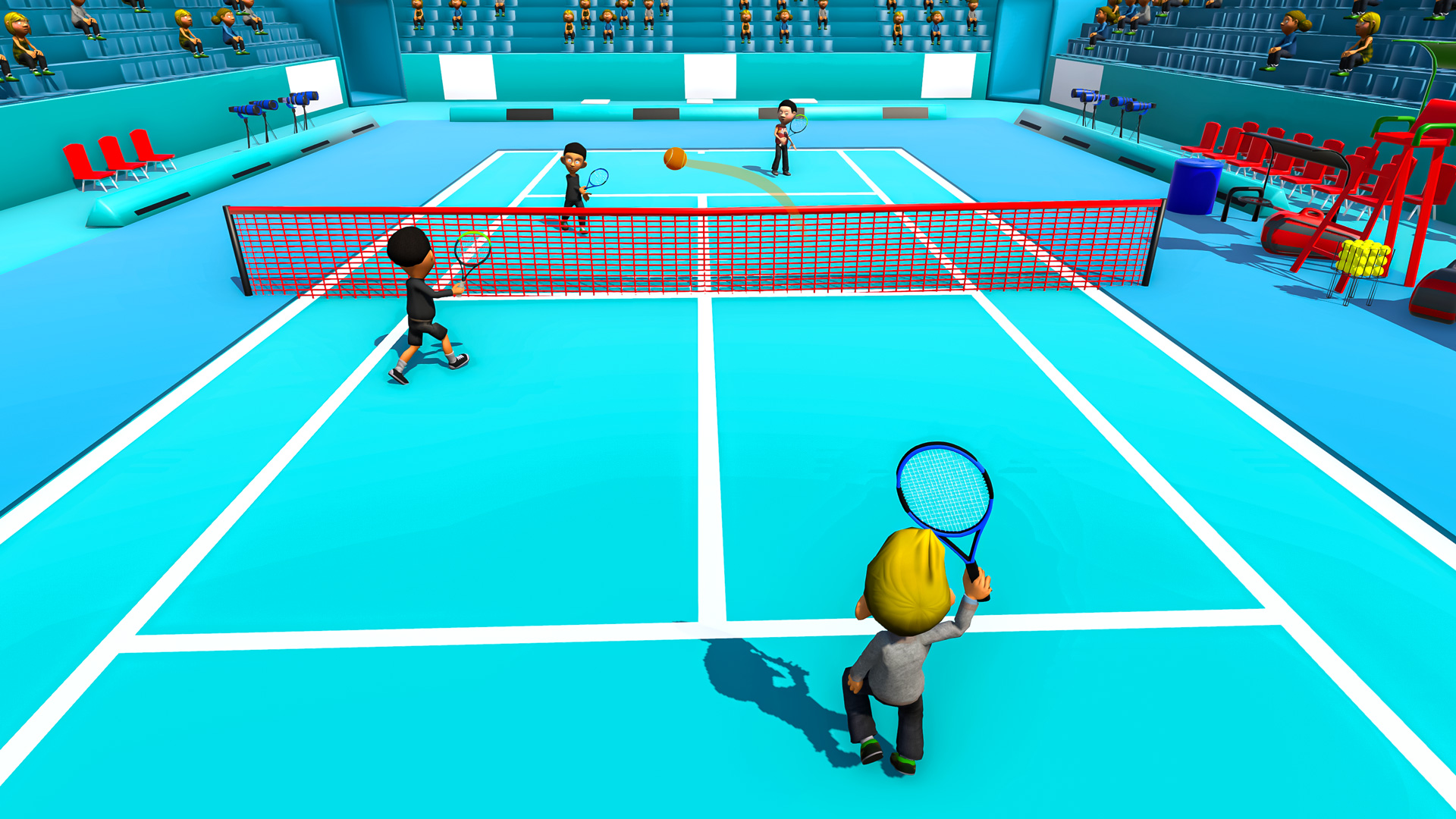 Real Stickman Tennis Sports Multiplayer Game - Mini Tennis Game For ...