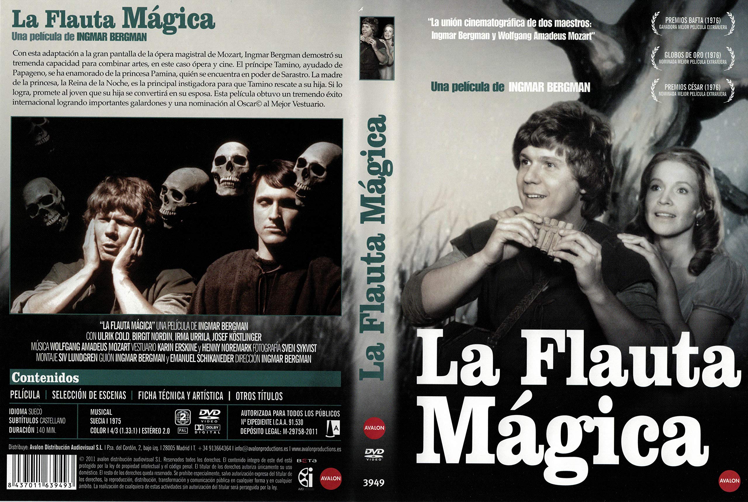La flauta mágica [DVD]: Amazon.es: Joseph Kaiser, Amy Carson, Benjamin ...