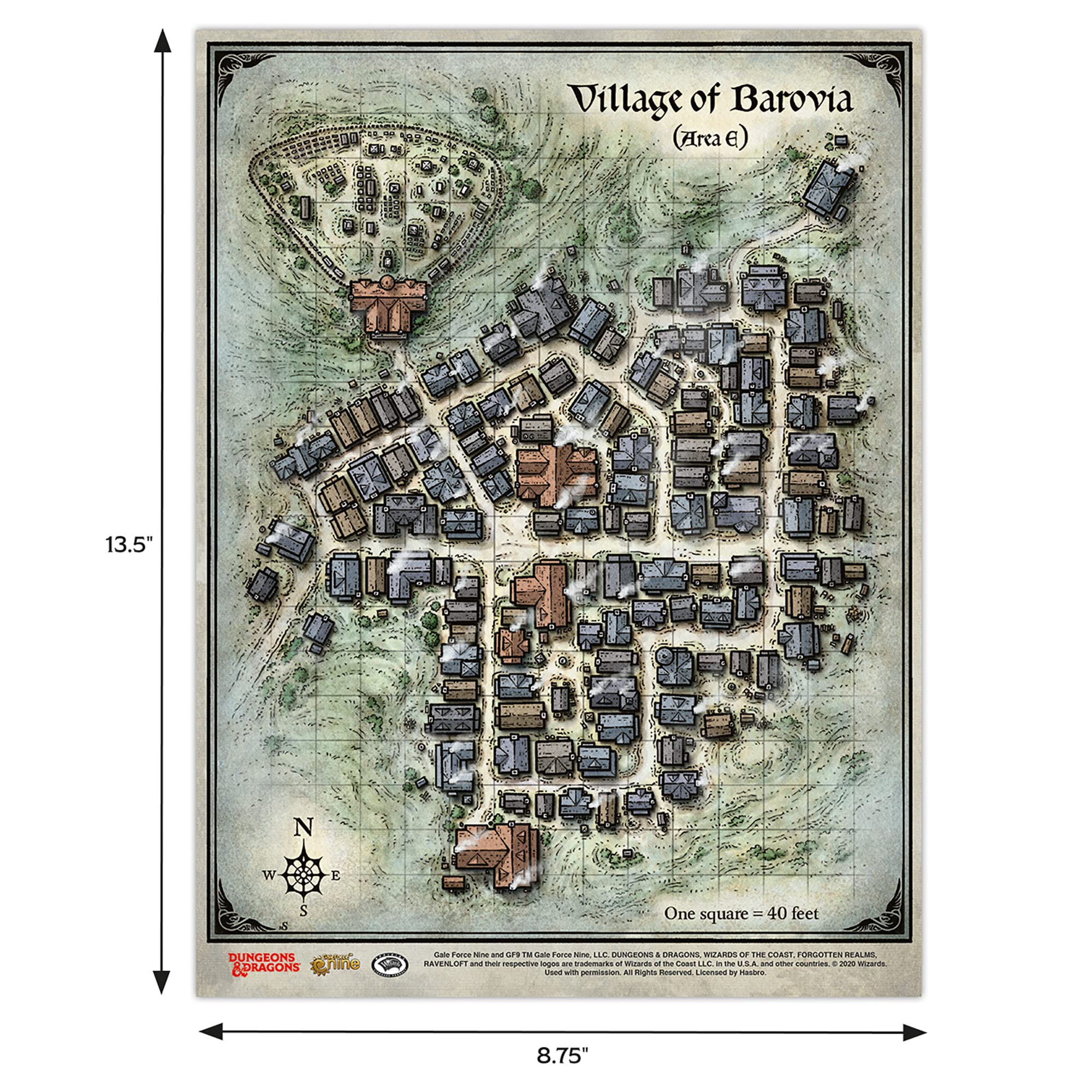 Buy Gale Force Nine D&D: Curse of Strahd: Barovia 3 Map Set - GF9's ...