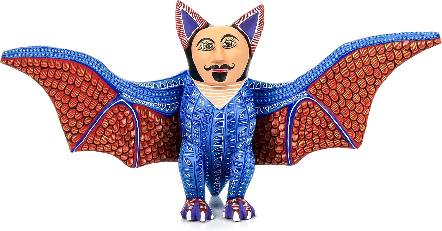 Amazon.com: BAT NAHUAL Oaxacan Alebrije Animal Wood Carving Mexican ...