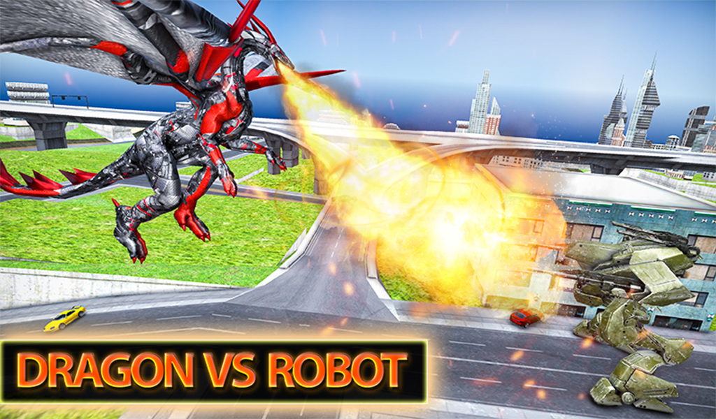 Flying Dragon Robot Fighting Car Transform Action Games 3D - App on the ...