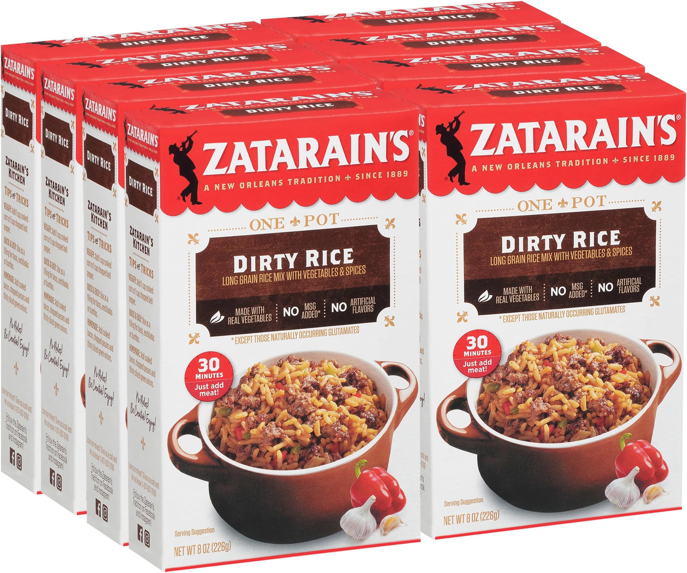 Amazon.com : Oak Grove Smokehouse Cajun Dirty Rice Mix (5 Pack of 7.9 ...