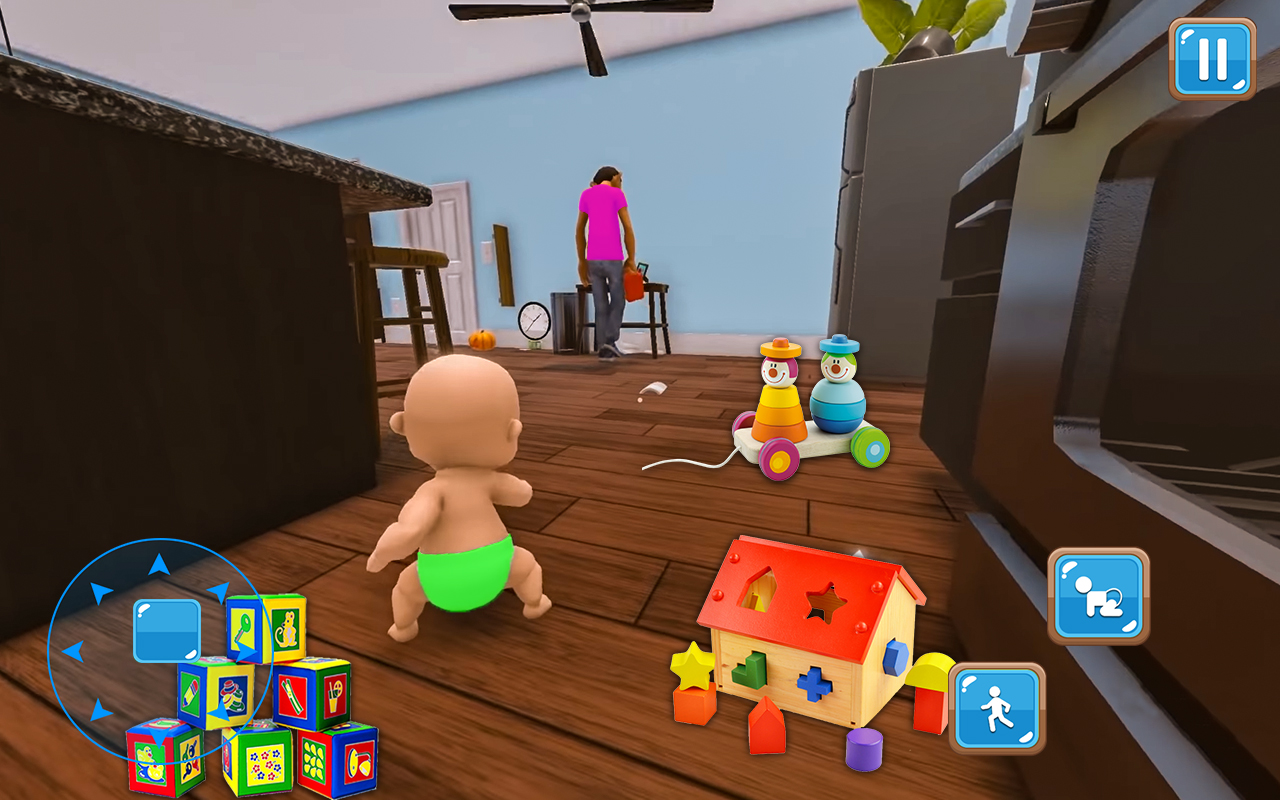 Real Newborn Baby Simulator Daddy Fun Game: Where’s Your Virtual ...