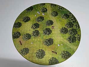 Amazon.com: 24" Diameter Forest Road Playmat with 1" Grid Stitched ...