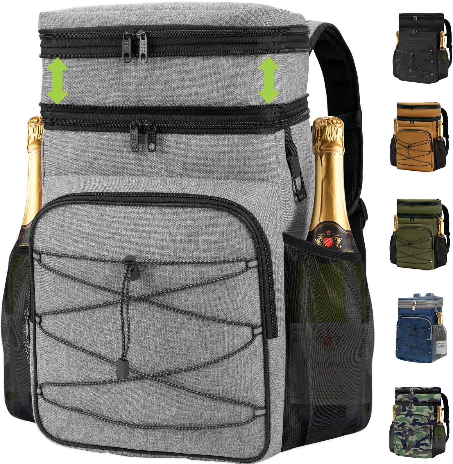 Amazon.com: MANETTA Picnic Backpack Cooler - 54 Cans Large Cooler ...