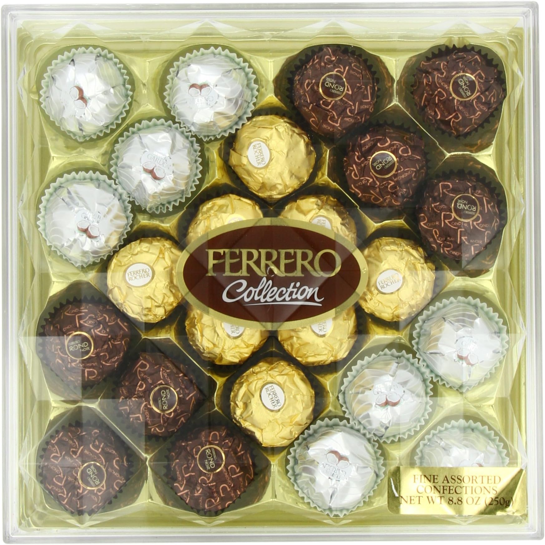 Amazon.com : Ferrero Rocher Holiday Gift Boxes, Premium Gourmet Milk ...