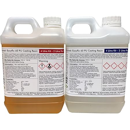 Polycraft EasyFlo 60 Polyurethane Liquid Plastic Casting Resin 2 Litre ...