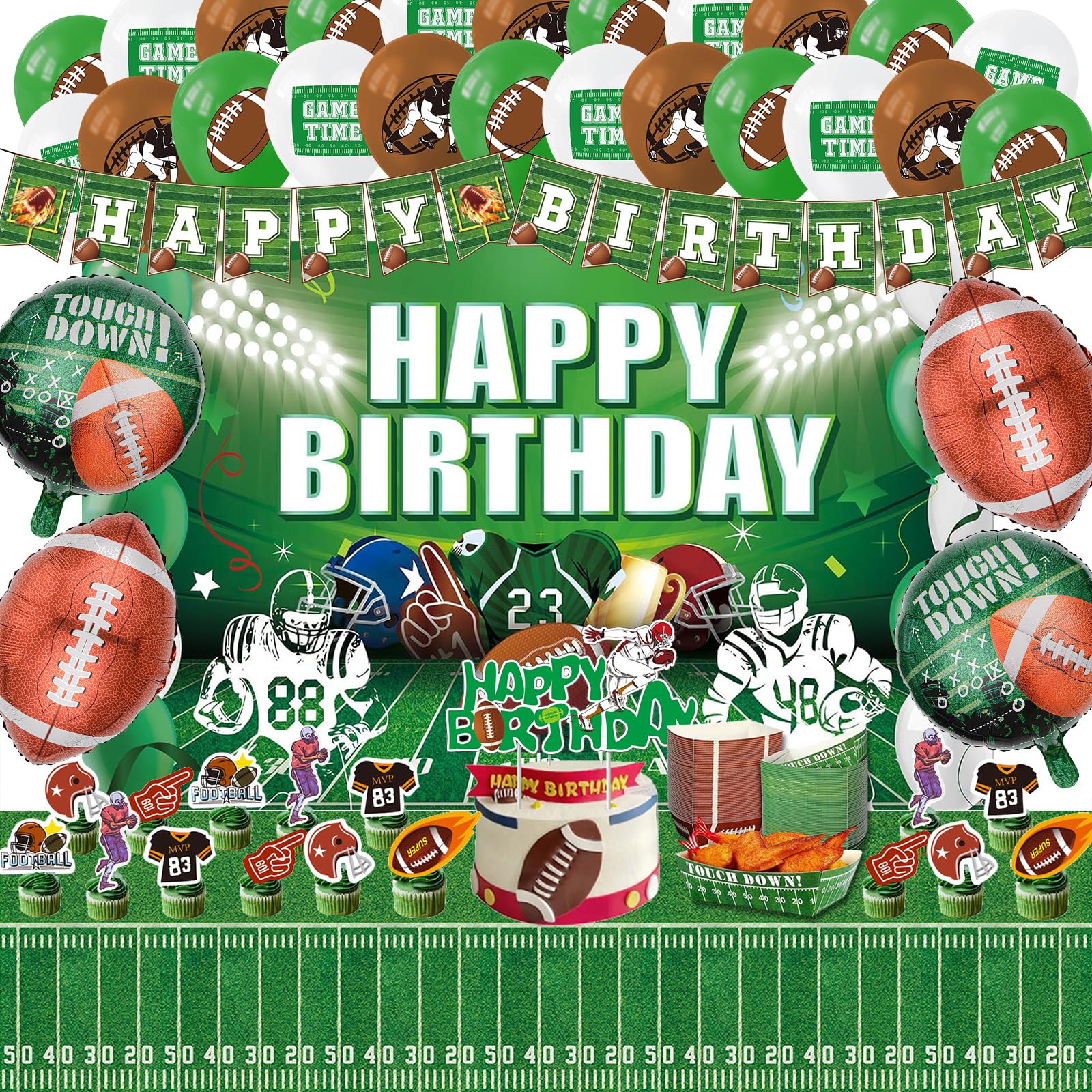 Amazon.com: Football Birthday Party Decorations, Football Party ...