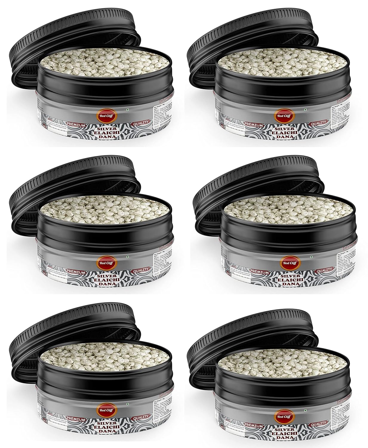 RED CLIFF Silver Coated Elaichi Dana | Premium Mouthfreshner | Combo ...