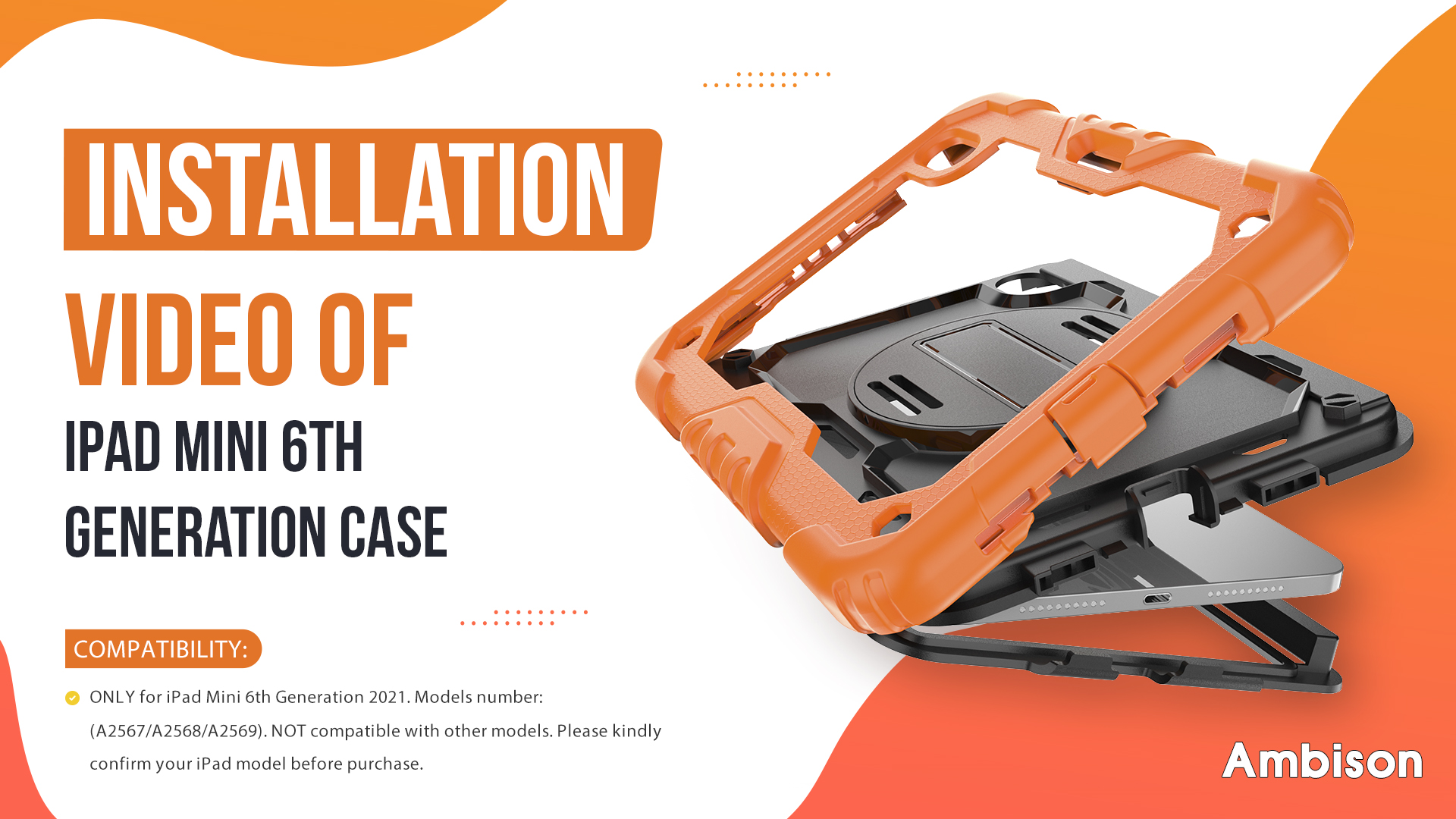 Watch Installation video of iPad mini 6th generation case on Amazon Live