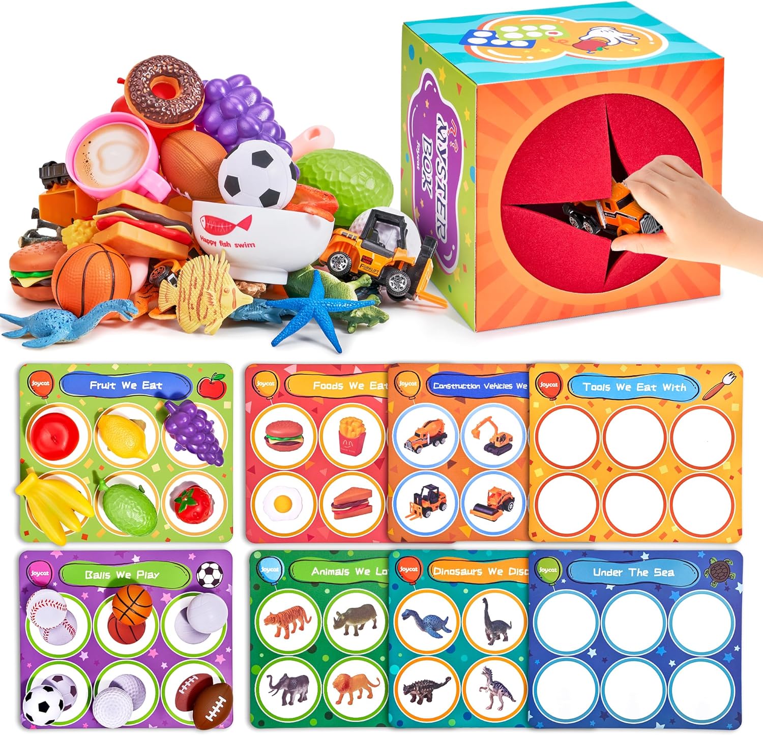 Amazon.com: JoyCat Sorting Toys for Toddlers with Sensory Play Box ...