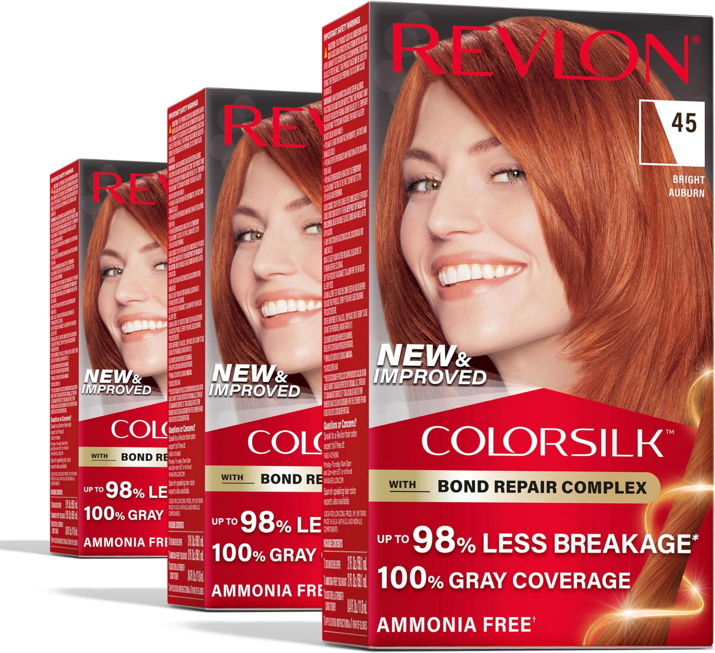 Amazon.com : Revlon ColorSilk with Bond Repair Complex, Permanent Hair ...