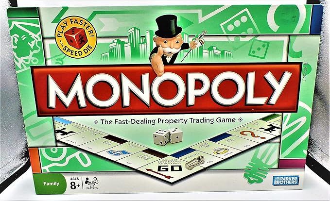 Amazon.com: Parker Brothers Monopoly 2007 with Faster Play Speed DIE ...