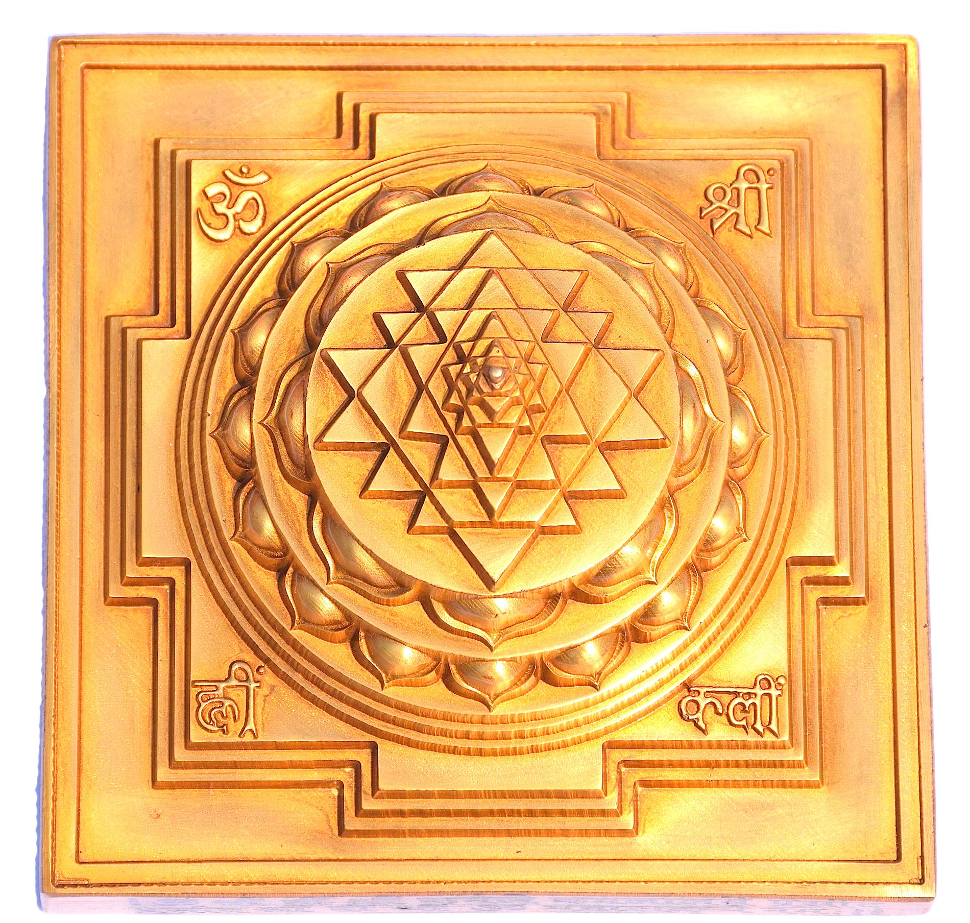 Buy RudraDivine Meru Shri Yantra Perfect Leaser Cut Ashtdatu Shri ...