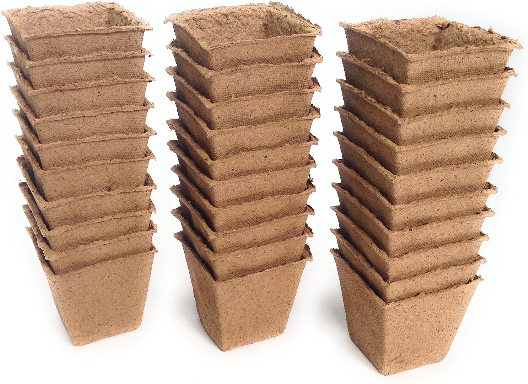 Amazon.com: Br BRILLANTE Plant Starter Peat Pots - 30 Pack of 3 Inch ...