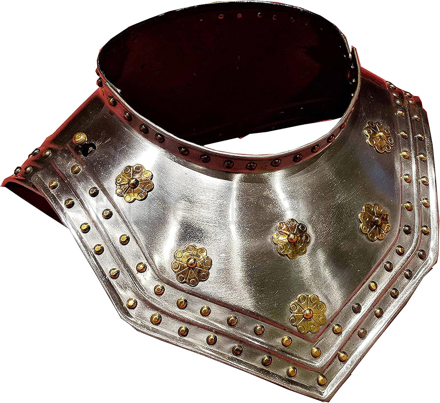 Amazon.com: Fine Peak Medieval Fancy Gorget Armor Collar 18 Gauge Steel ...