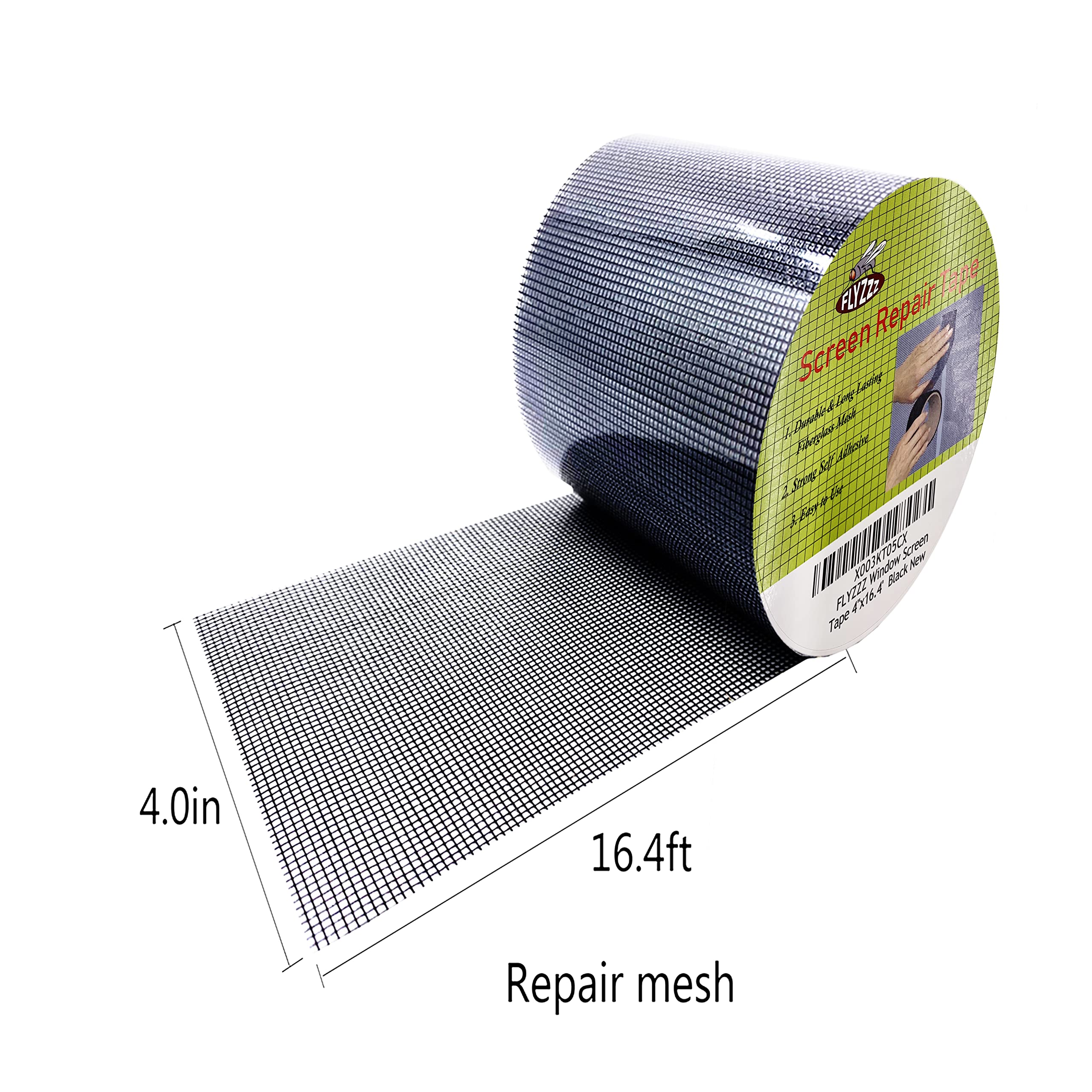 Flex Tape 4" X 177" , Strong Adhesive Waterproof Window Window Screen ...