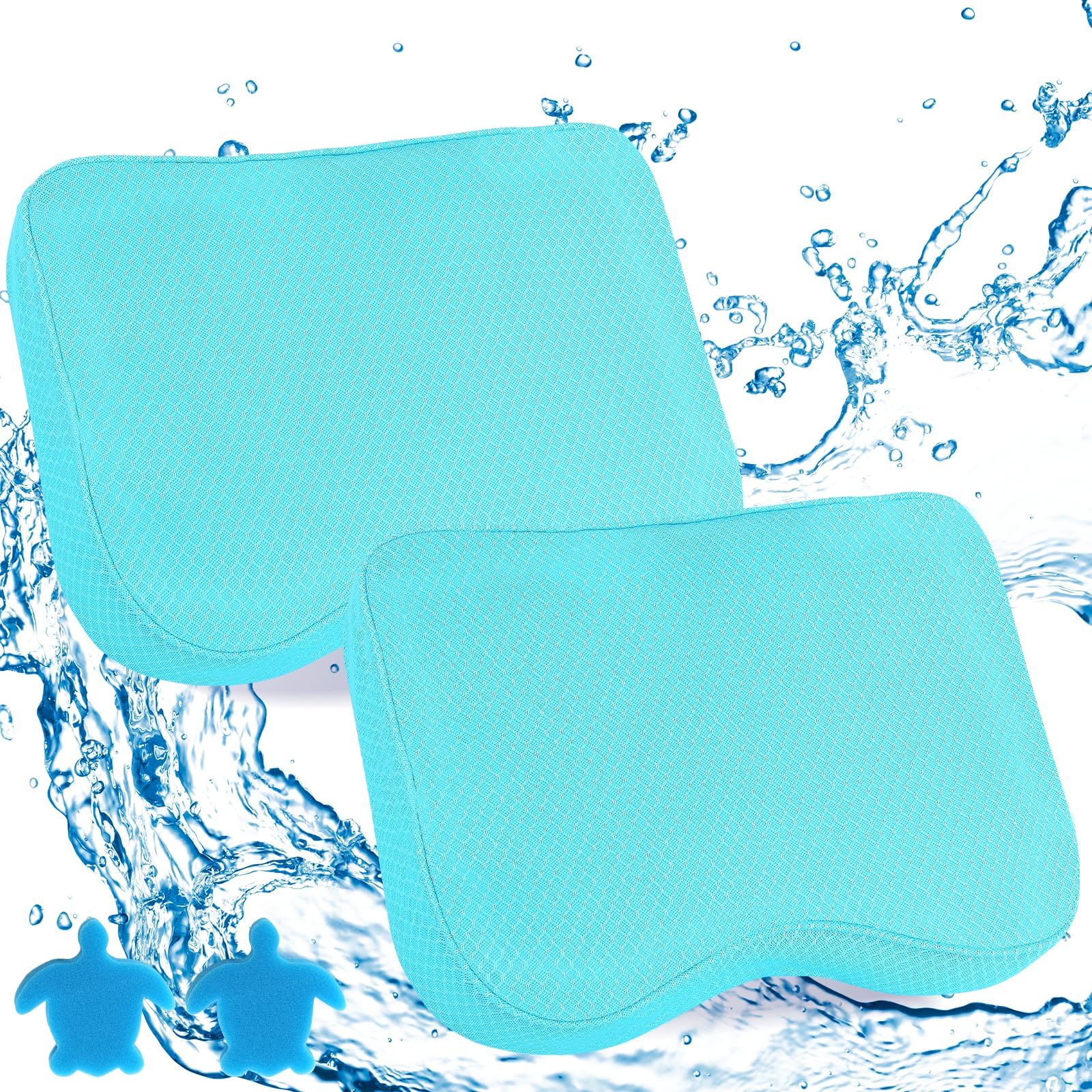 Amazon.com: Hot Tub Booster Cushion Submersible Spa Water Seat - Blue ...
