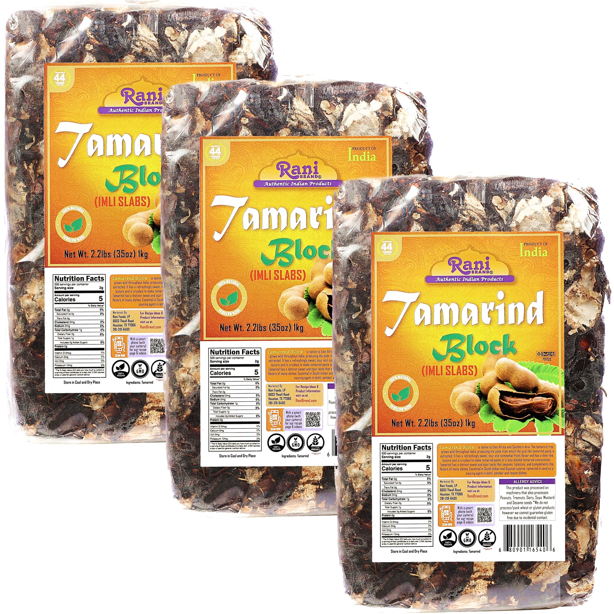 Rani Tamarind Block Imli Slab 35oz 2 2lbs 1kg Pack | Desertcart INDIA