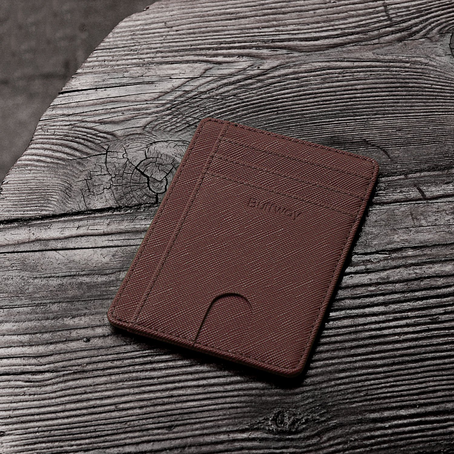Snapklik.com : Buffway Slim Minimalist Front Pocket RFID Blocking ...