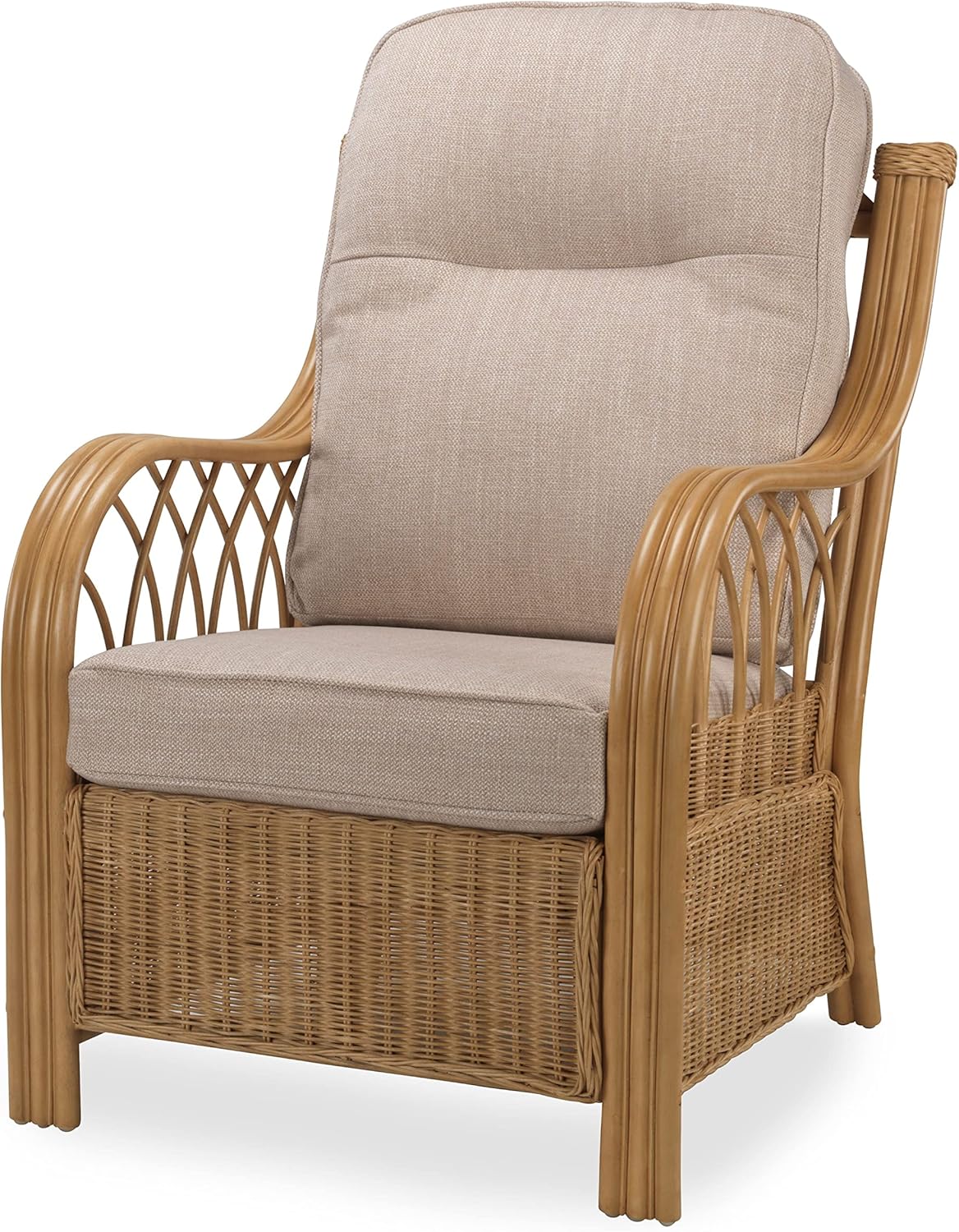 Desser Viola Rattan Conservatory Chair – Fully Assembled Armchair with ...