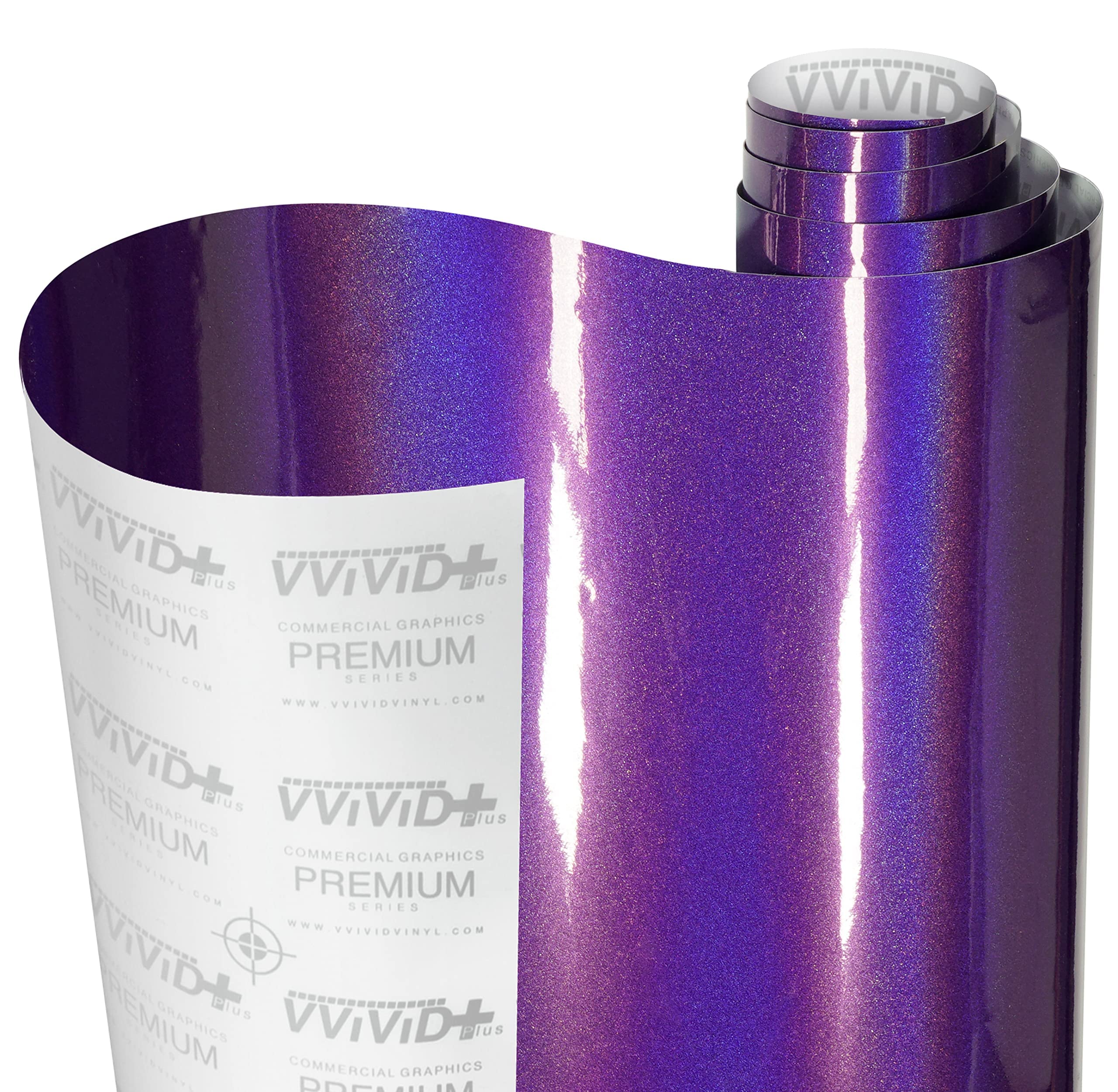 Amazon.com: VViViD+ Gloss Psycho Purple Vinyl Wrap Film (1.5ft x 5ft ...
