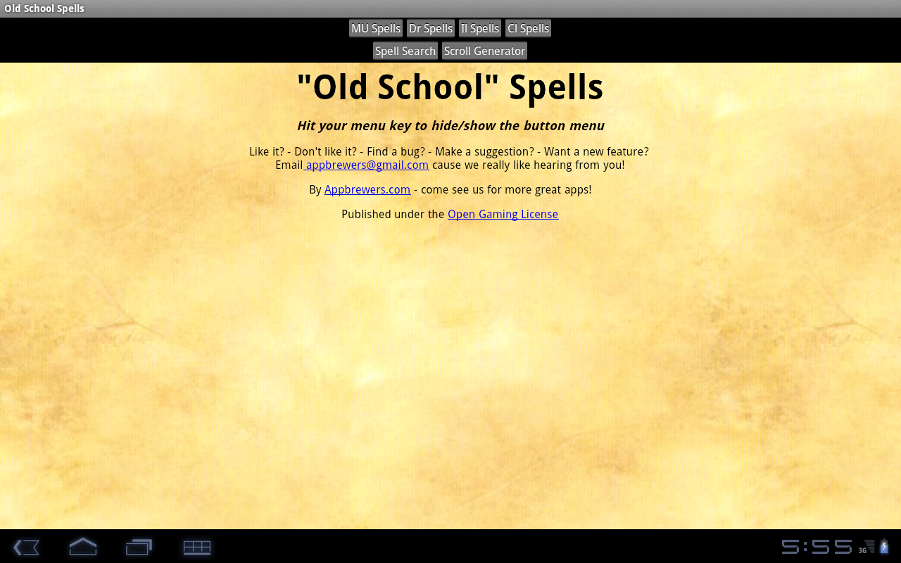 Old School Spells - App on Amazon Appstore