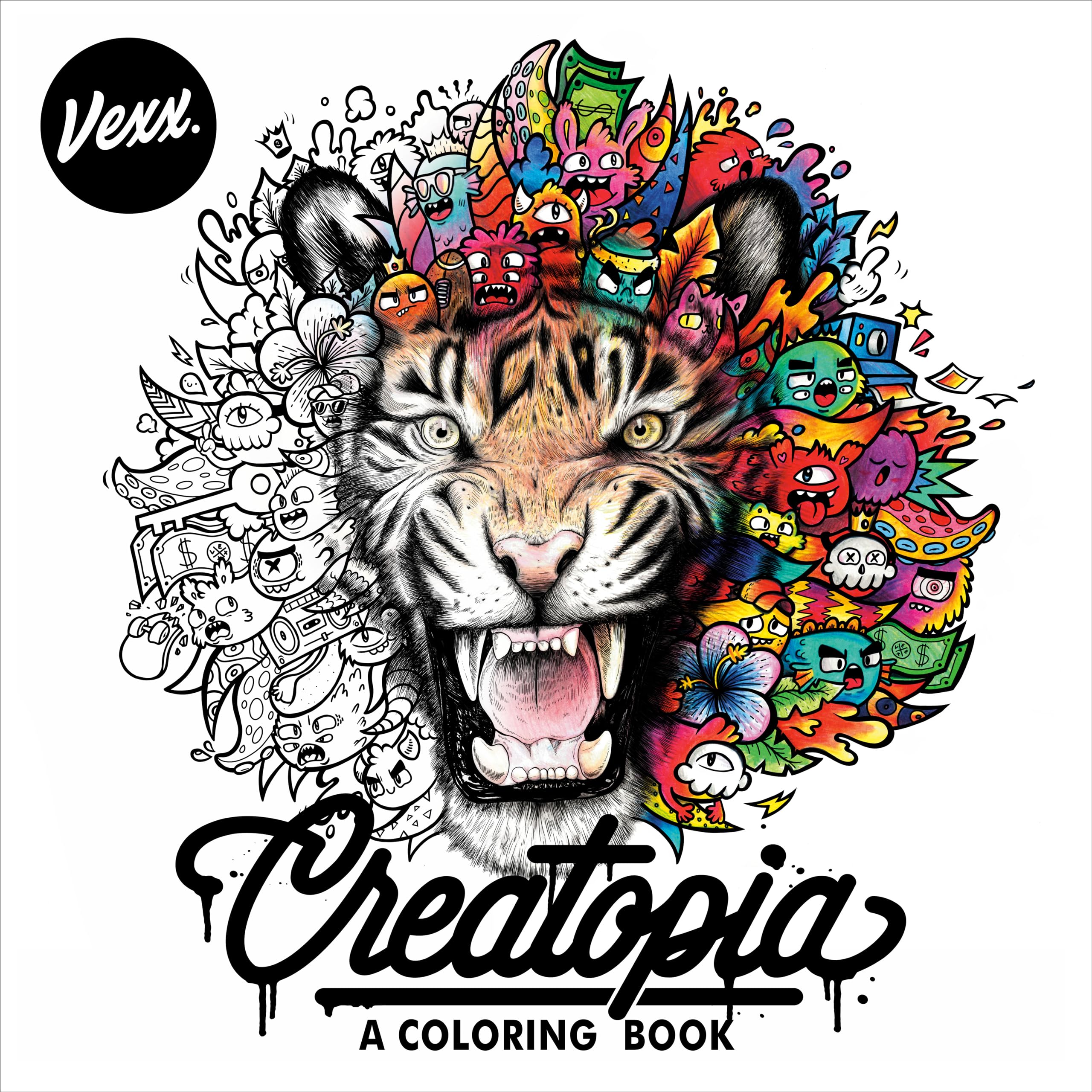 Creatopia: A Coloring Book : Vexx: Amazon.it: Libri