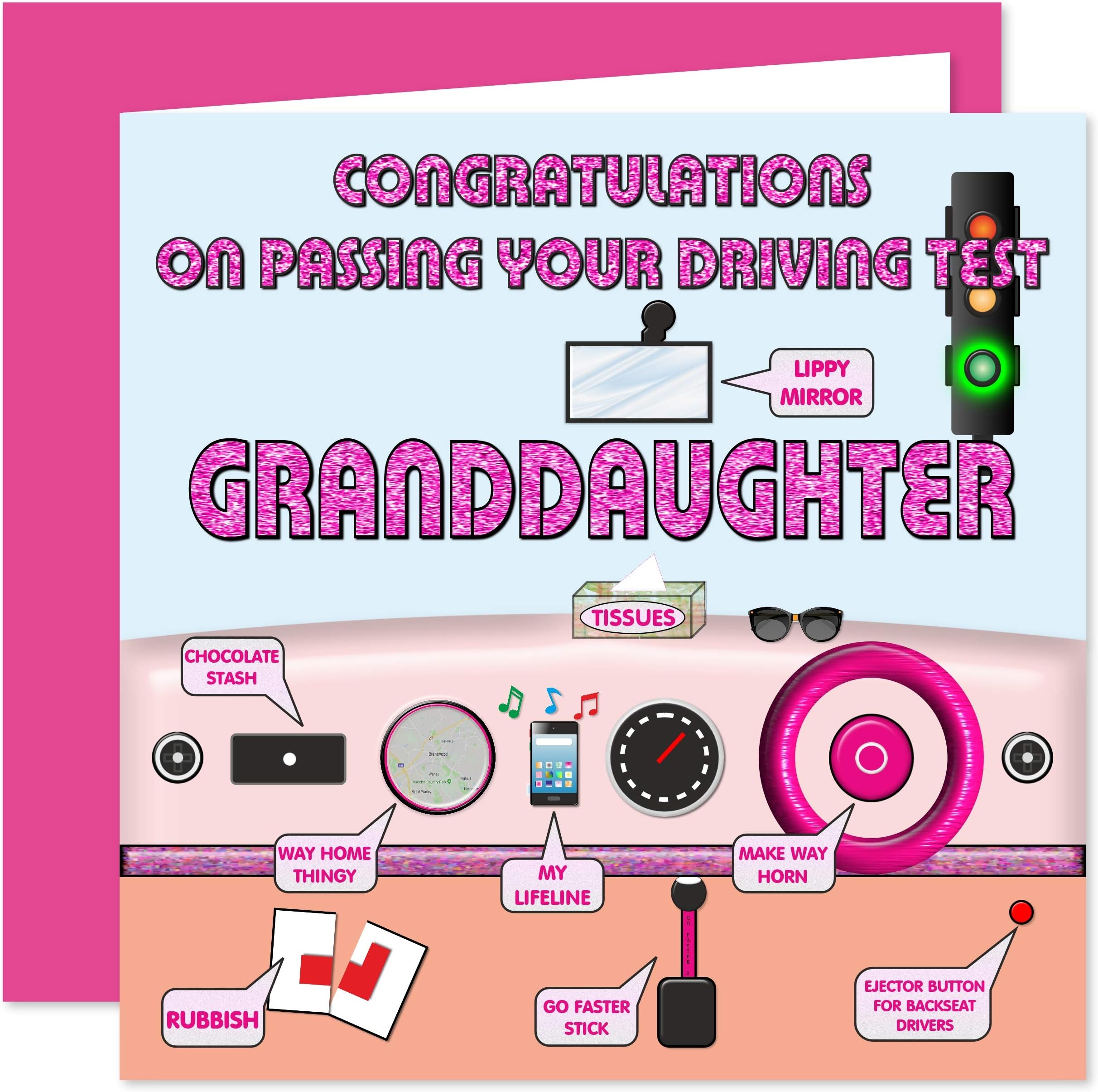 Granddaughter Congratulations On Passing Your Driving Test Card - Well ...
