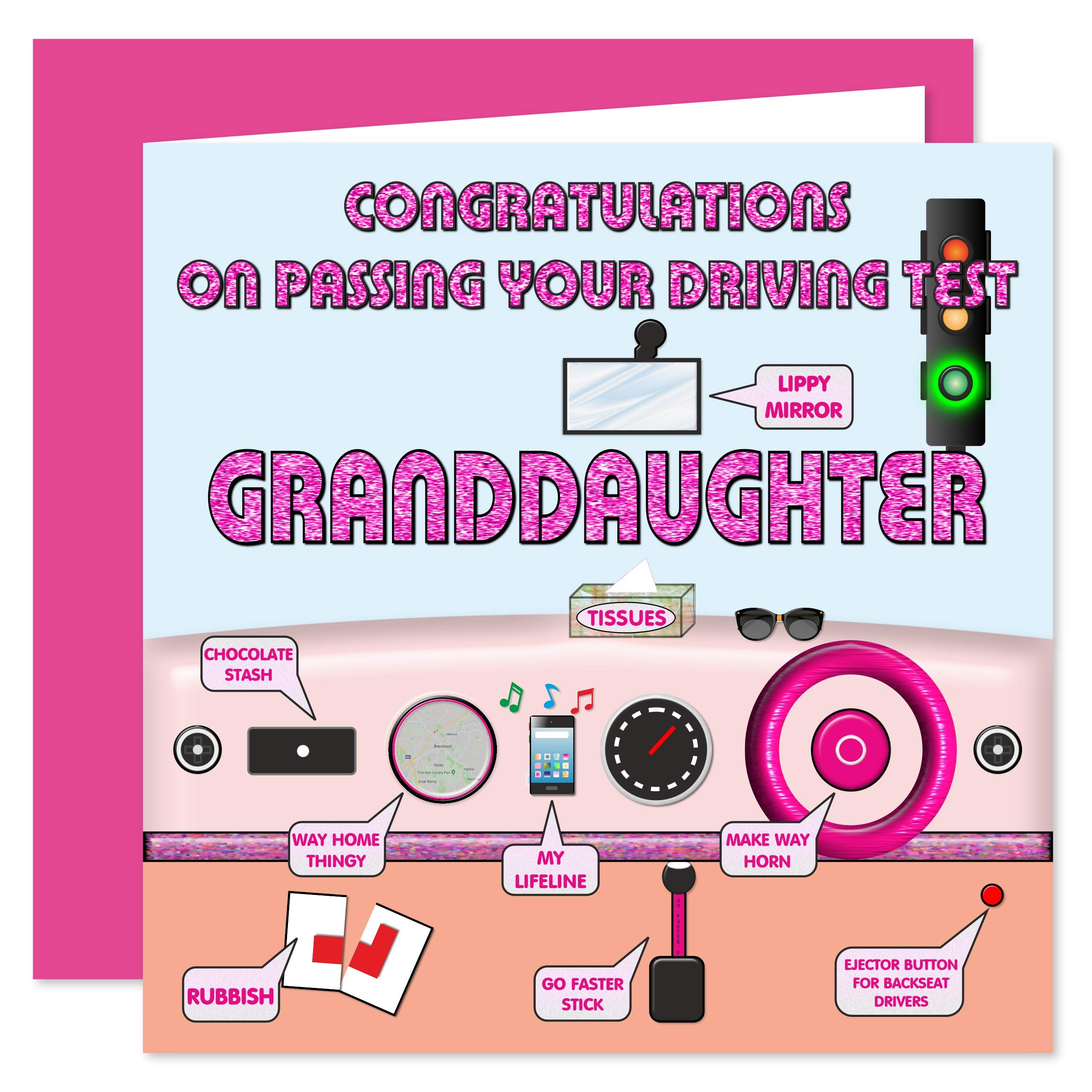 Granddaughter Congratulations On Passing Your Driving Test Card - Well ...