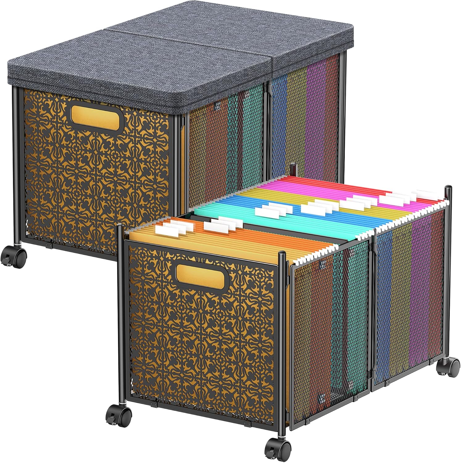 Amazon.com: Modanais File Organizer Box, Large File Box for Hanging ...