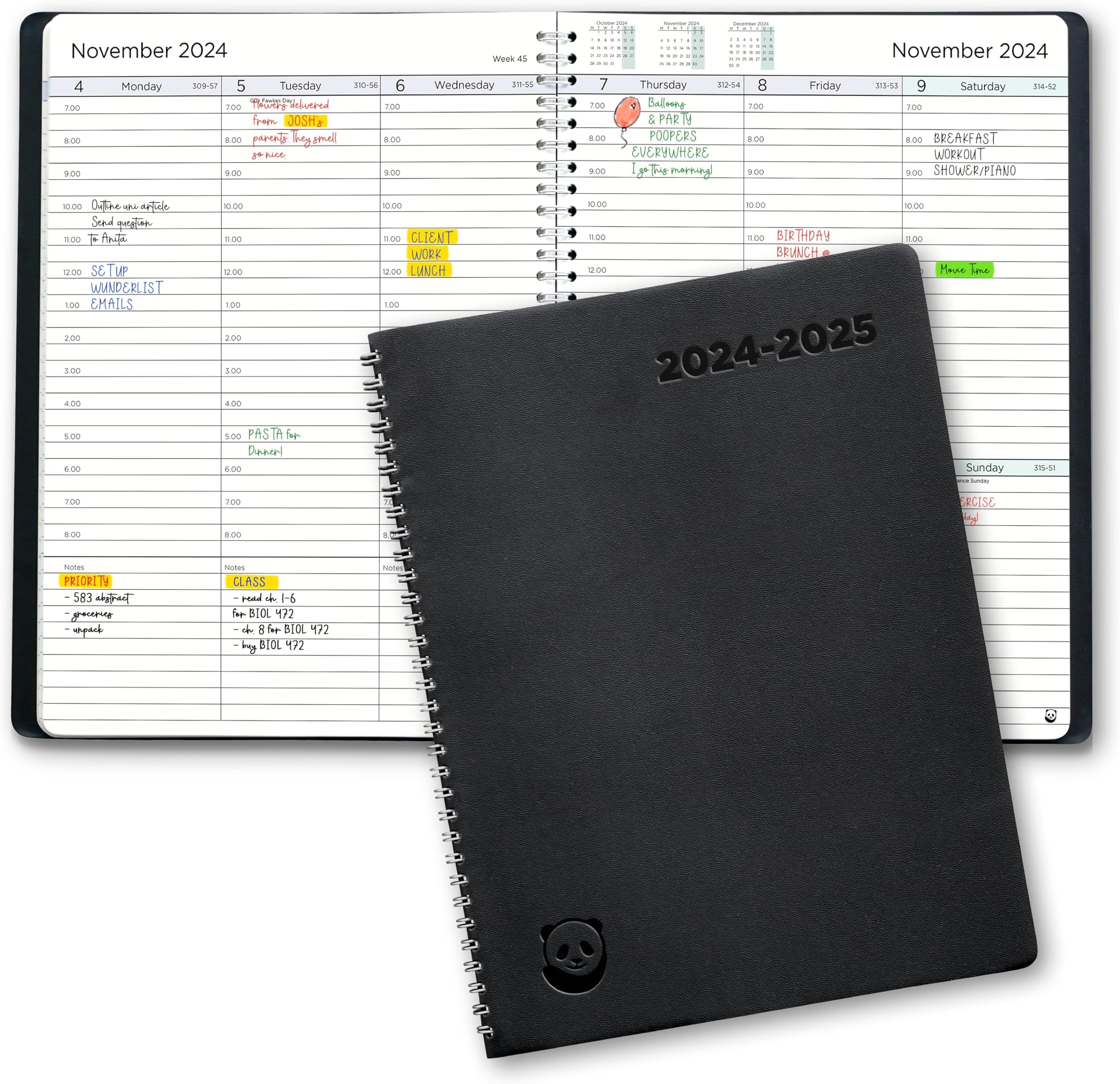 Academic Diary 2024-2025 by Smart Panda - A4 Diary, Week to View ...
