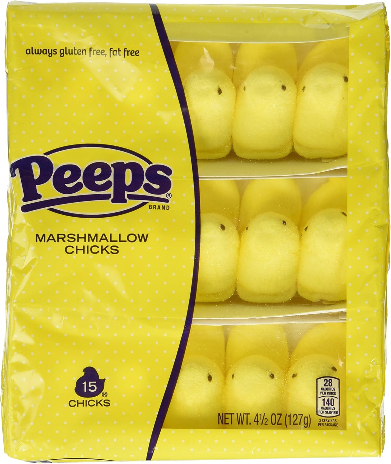 Peeps Marshmallow Chicks- 15 Count : Amazon.co.uk: Grocery
